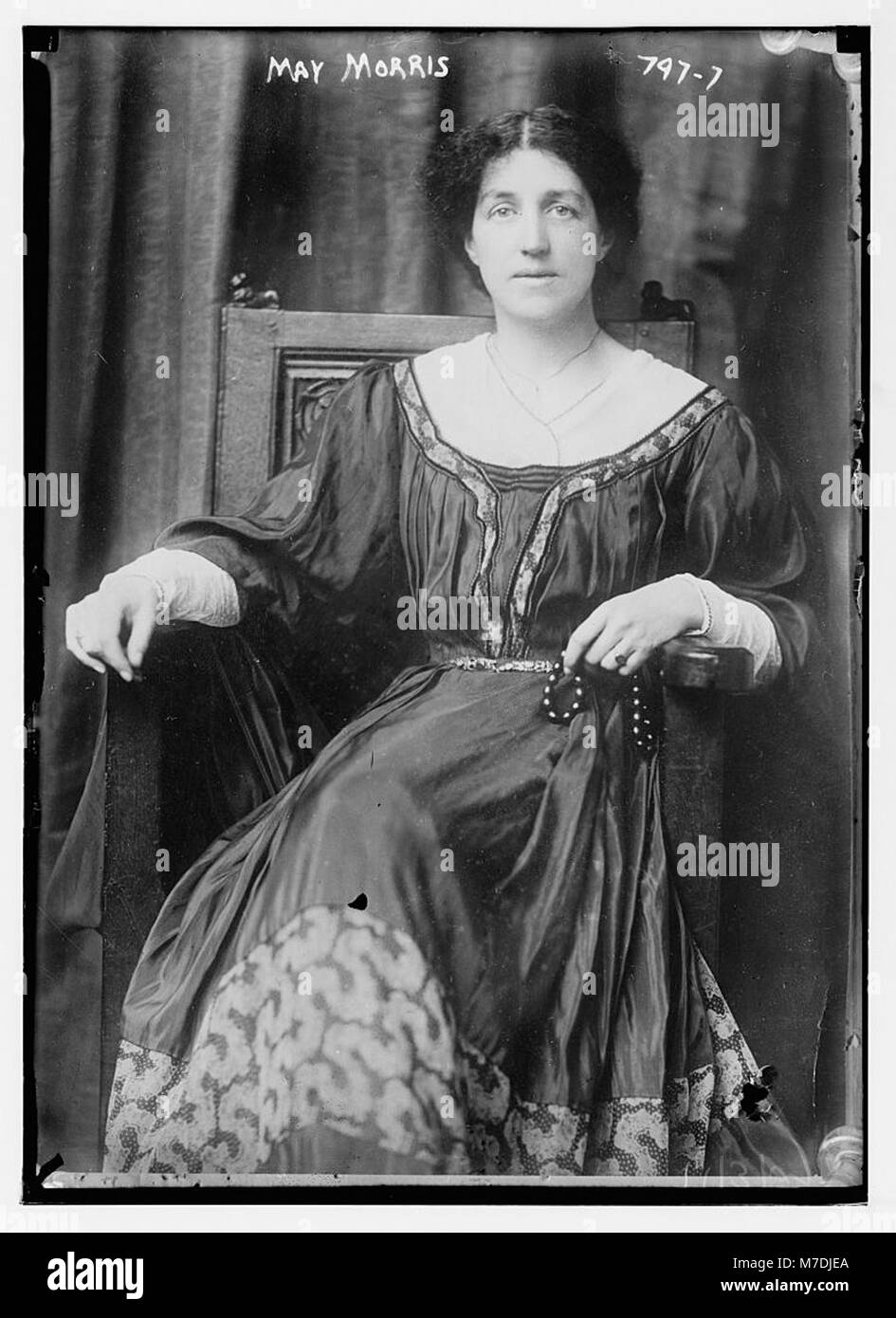 A seated portrait of May Morris, an influential British designer, known ...