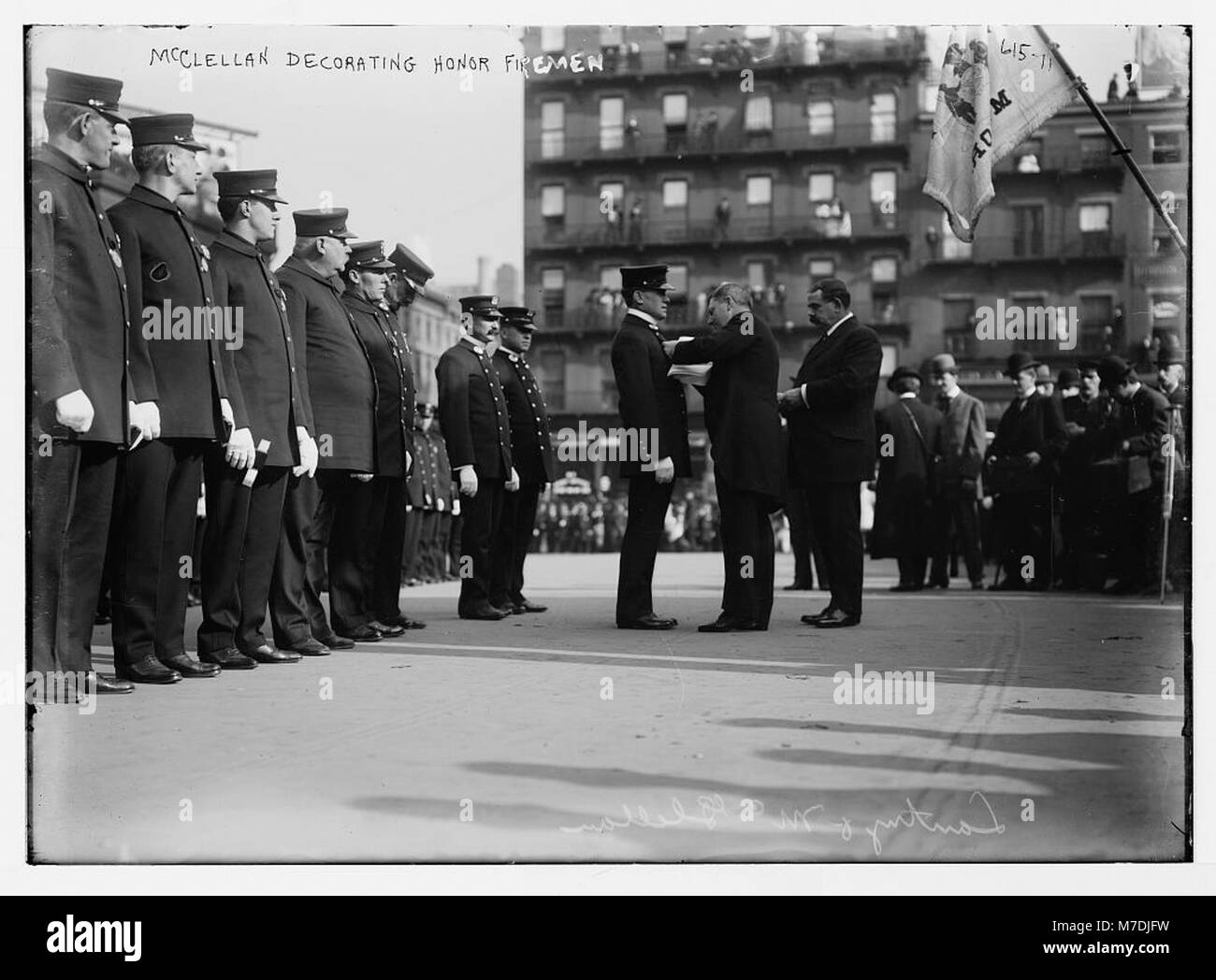 The image depicts General George B. McClellan, a Union Army commander ...