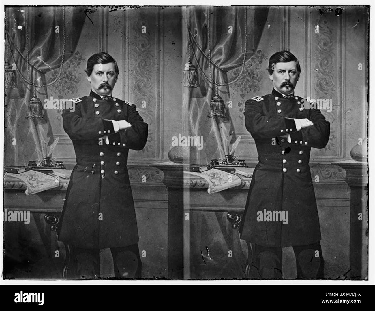 This image features General George McClellan, a prominent figure in the ...