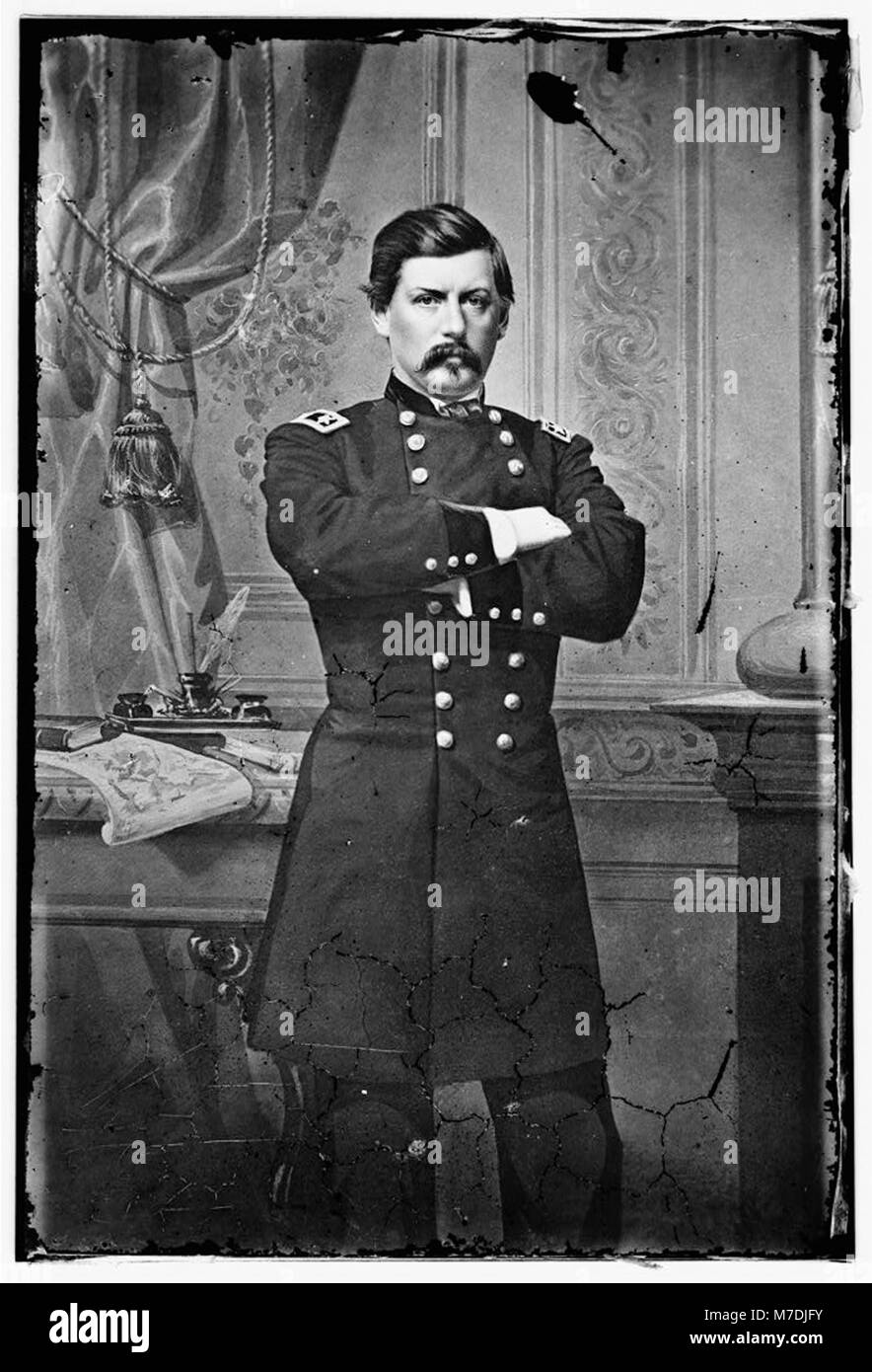A portrait of General George B. McClellan, a significant military ...