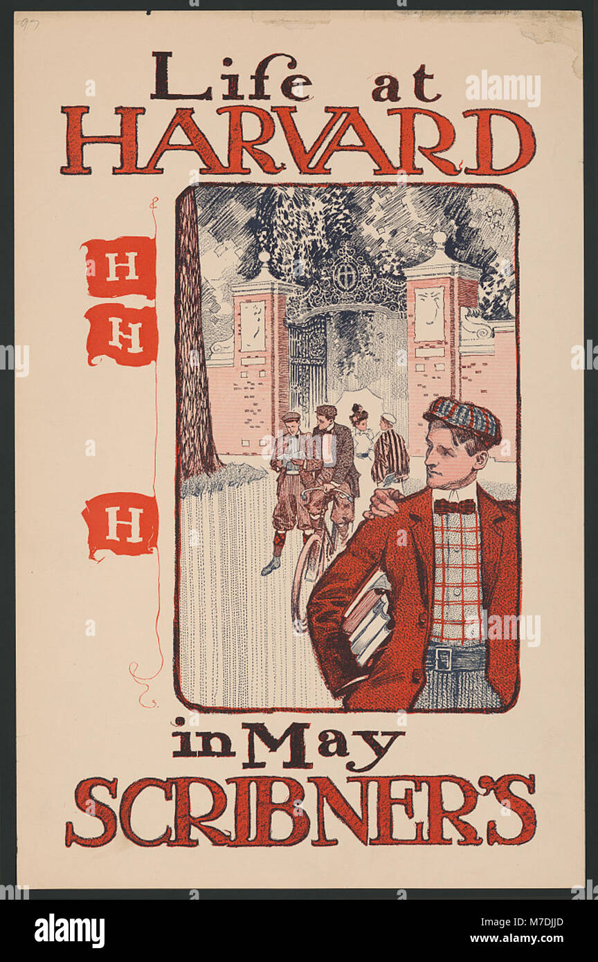 A photograph depicting life at Harvard University in May, showing ...
