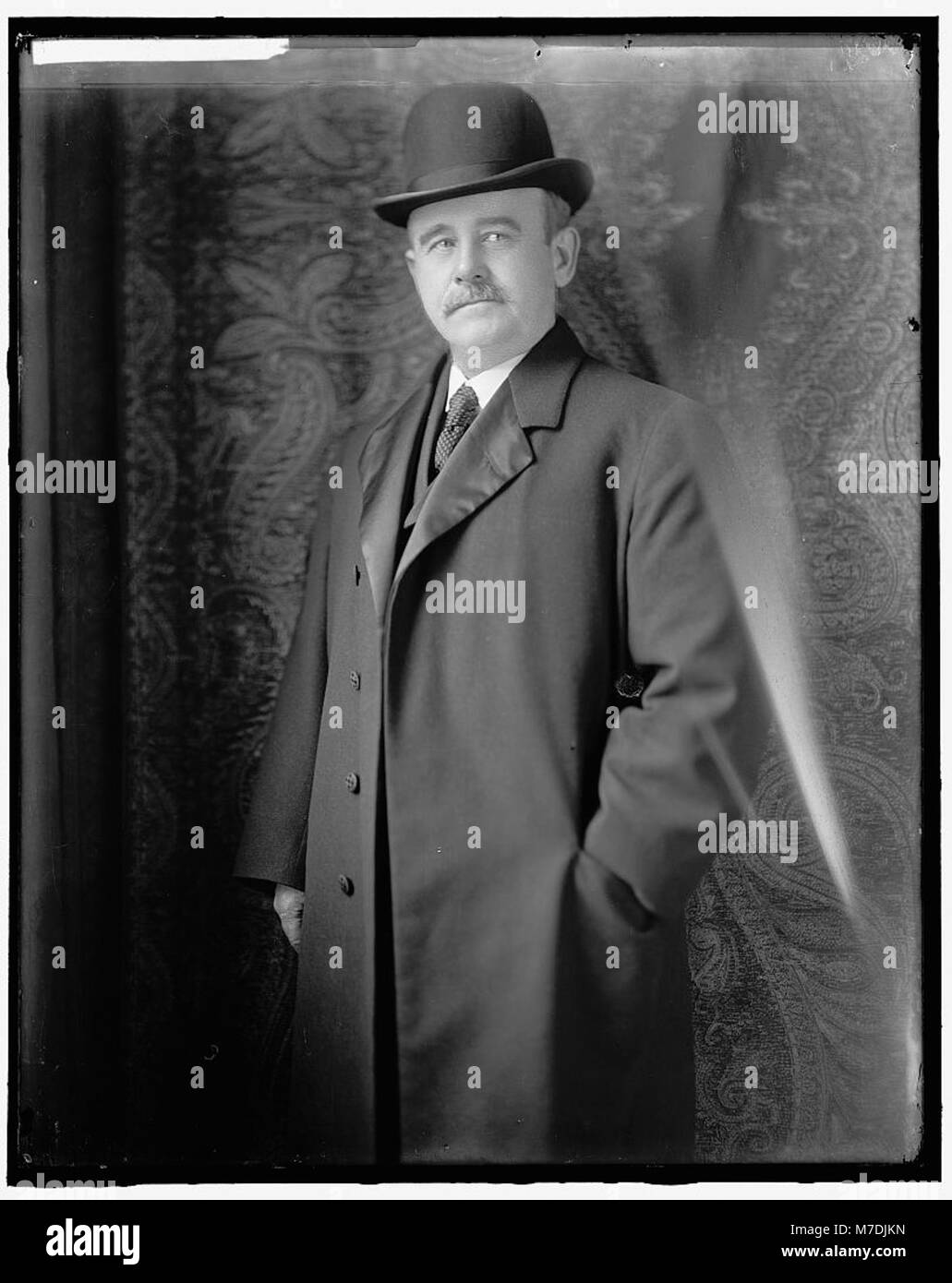 A formal portrait of Honorable William B. McKinley, likely captured ...