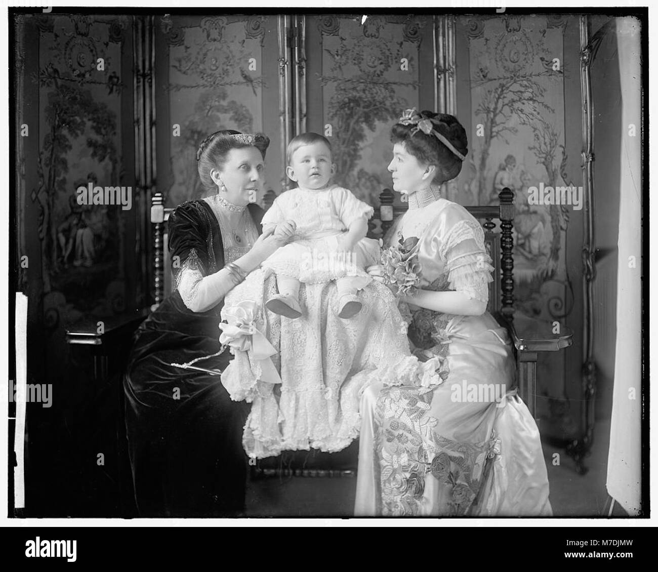 A portrait of Vernon McLean as a baby, captured in an early 20th ...