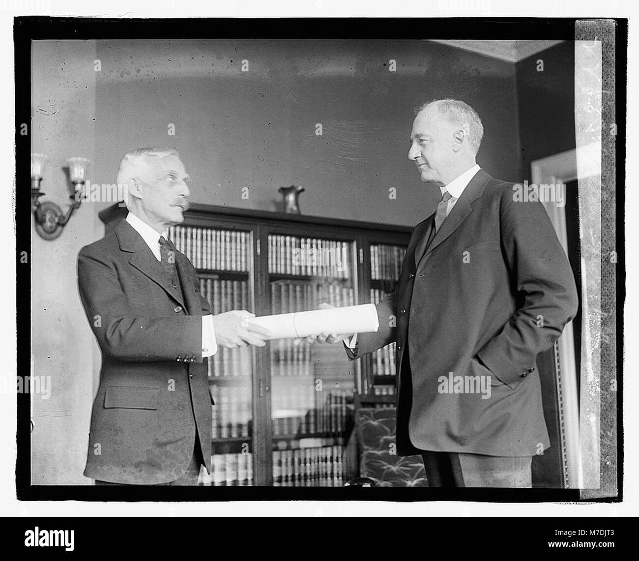 A photograph from March 3, 1923, showing Judge McKenzie Moss ...