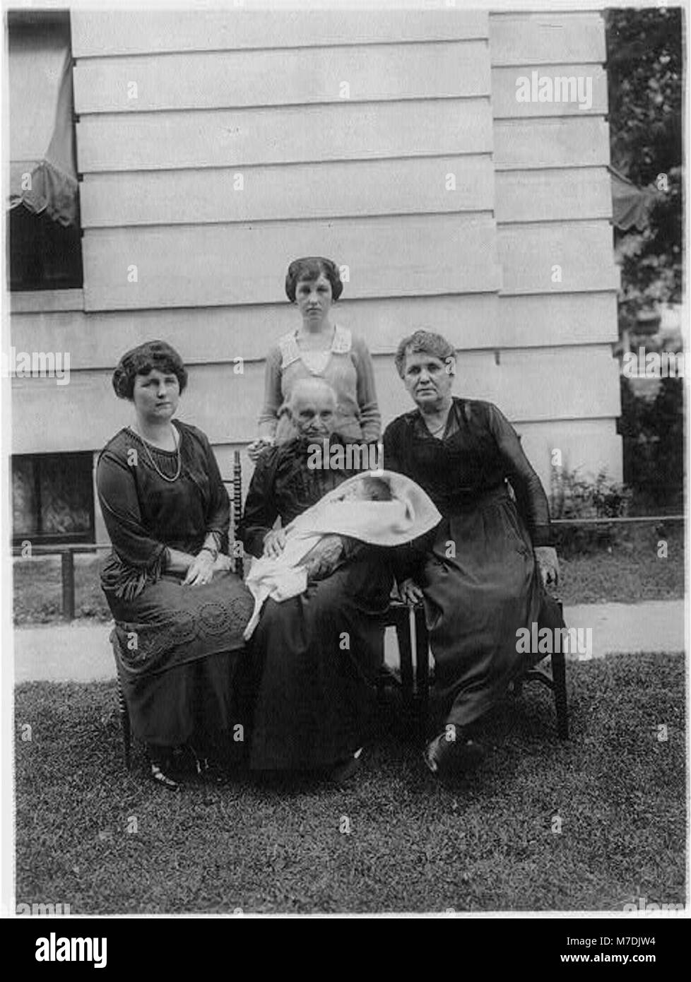 Members of the Wendell family, photographed in a family portrait ...
