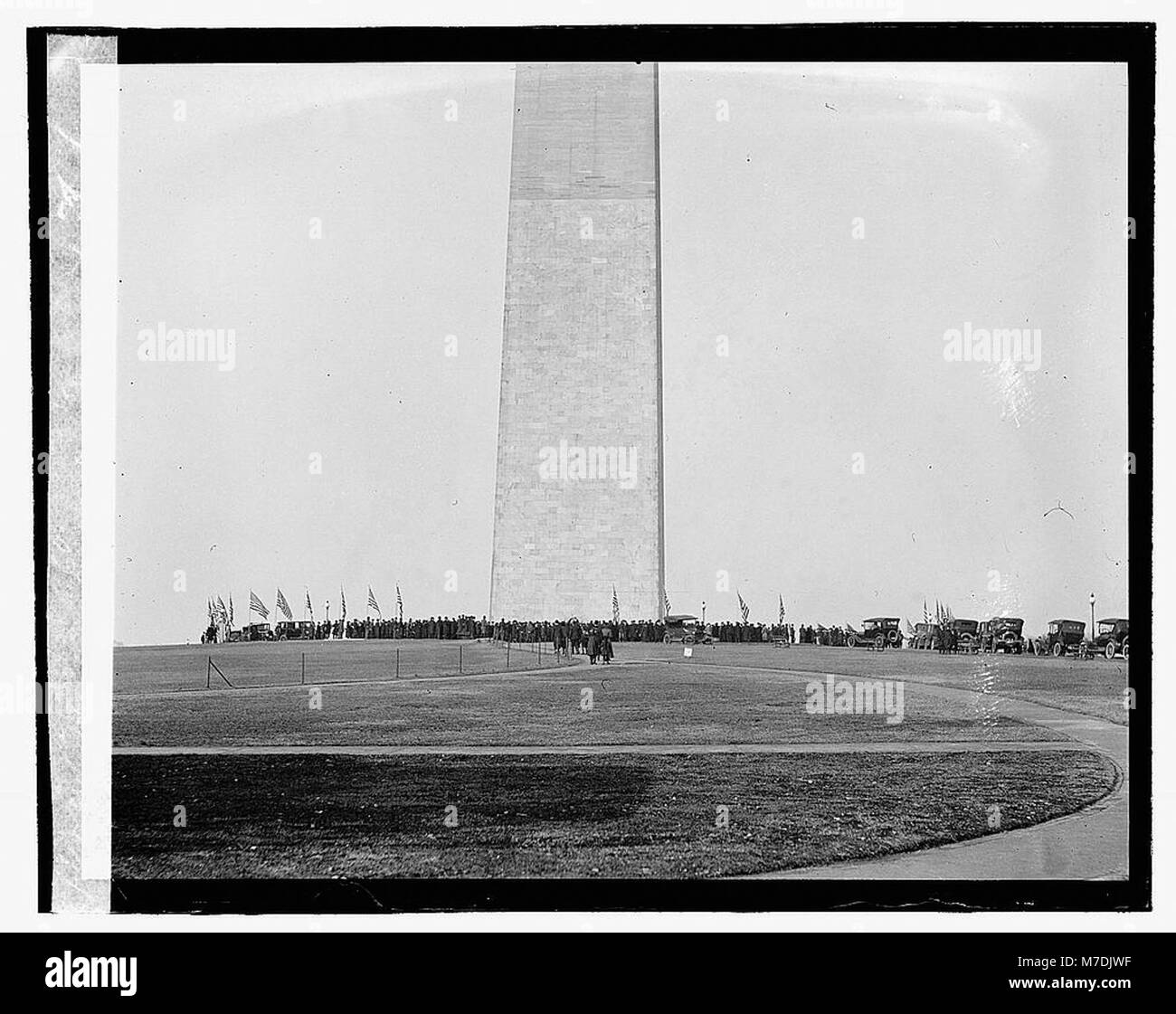 A memorial monument commemorating an important event held on February ...
