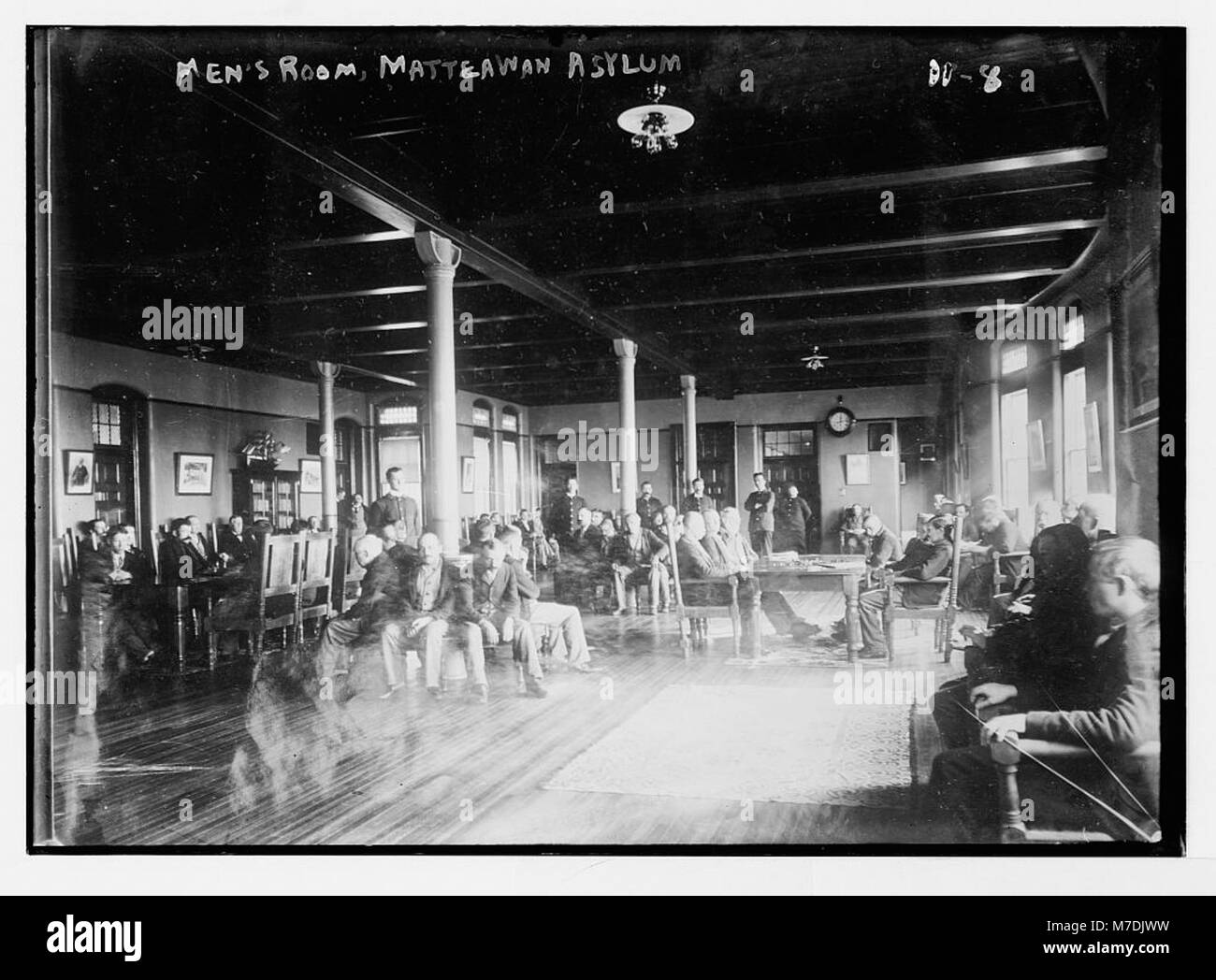 An image of the men's room at Matteawan Asylum, capturing the ...