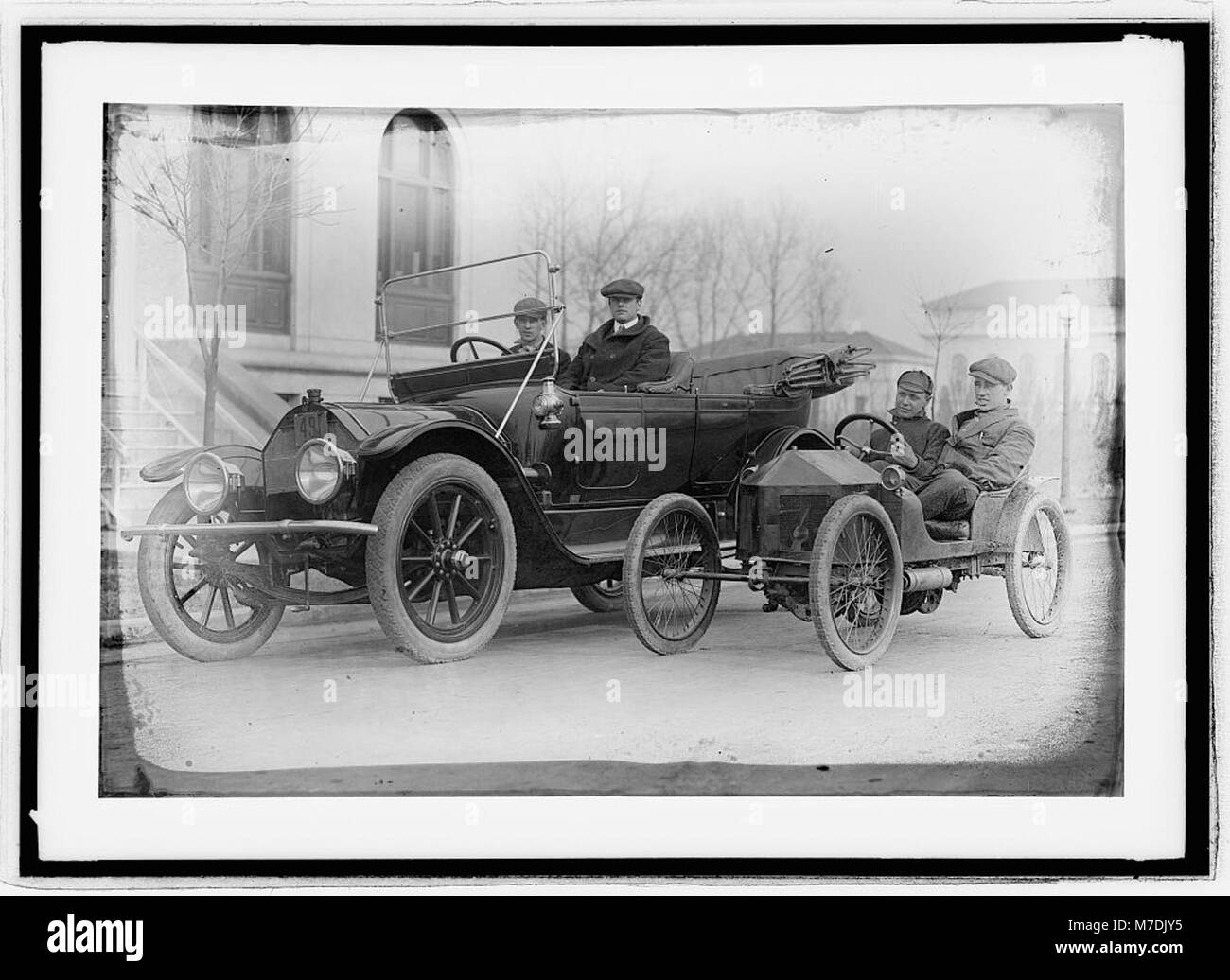 This image features men in automobiles, reflecting the popularity of ...