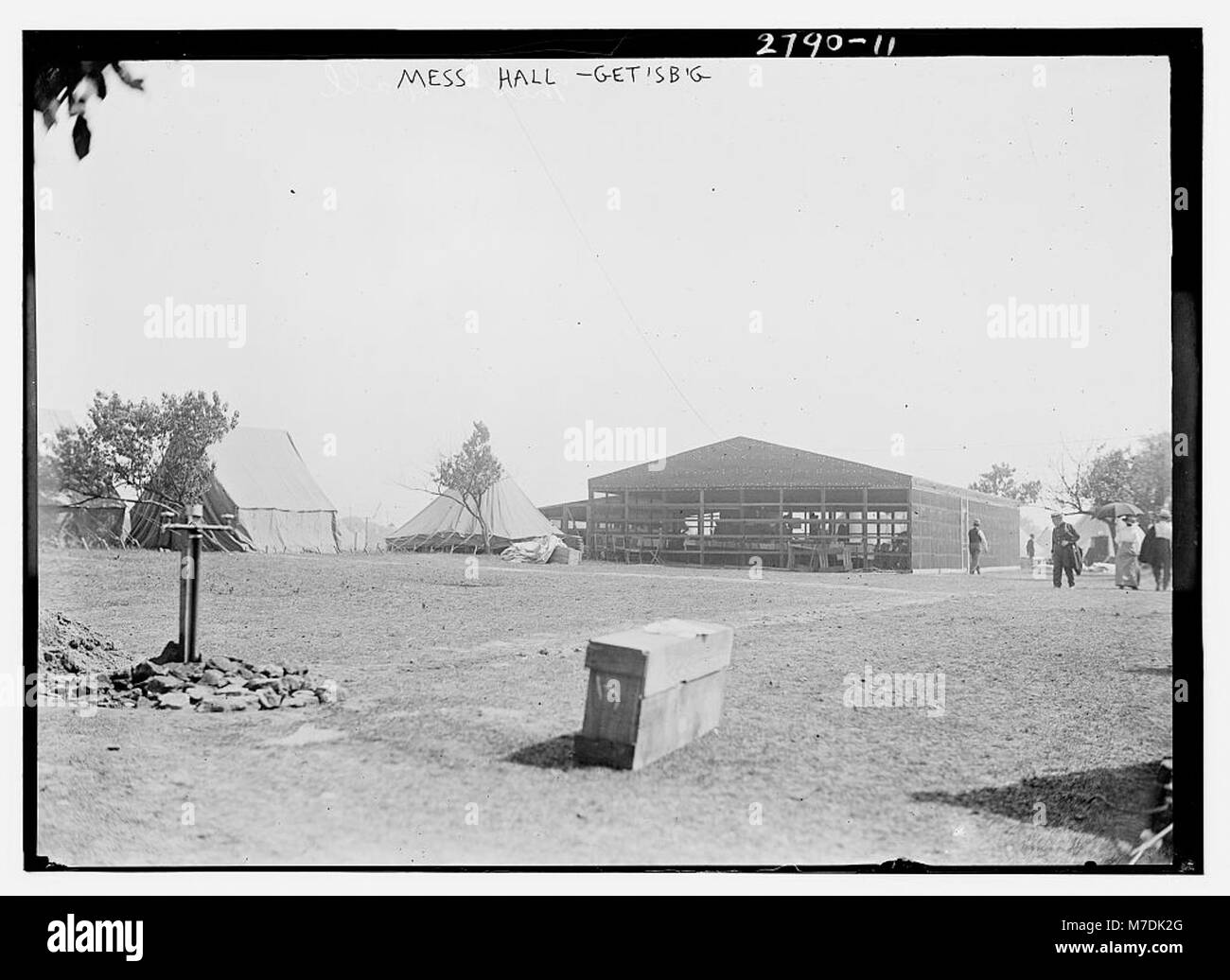 This image shows the Mess Hall at Gettysburg, highlighting the space ...