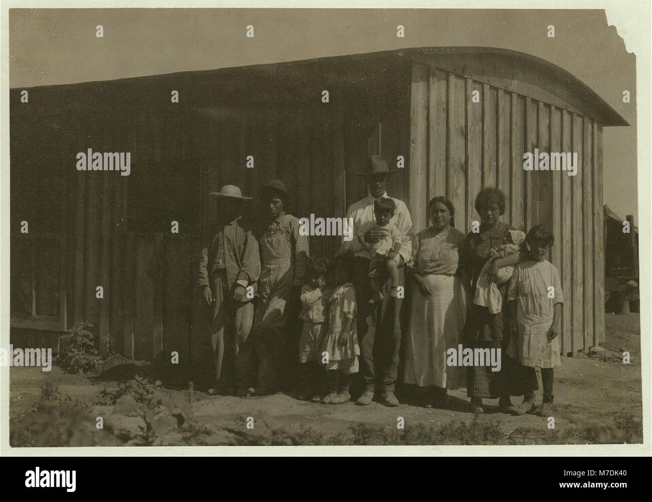 Mexican sugar beet workers in Colorado, photographed near Rocky Ford in ...