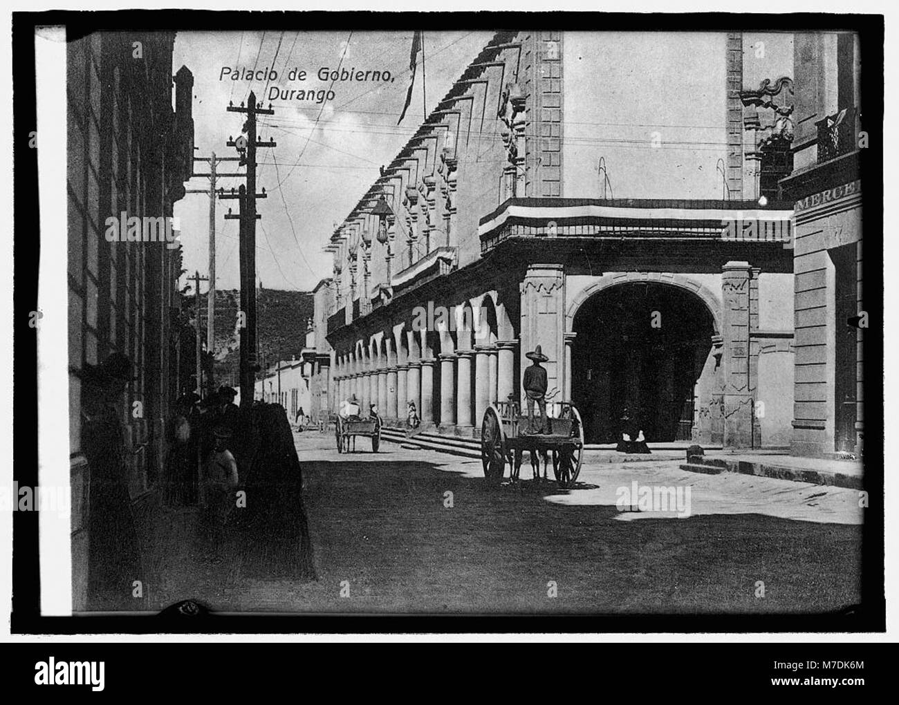 A historical image of Durango, Mexico, showcasing the city’s landscape ...