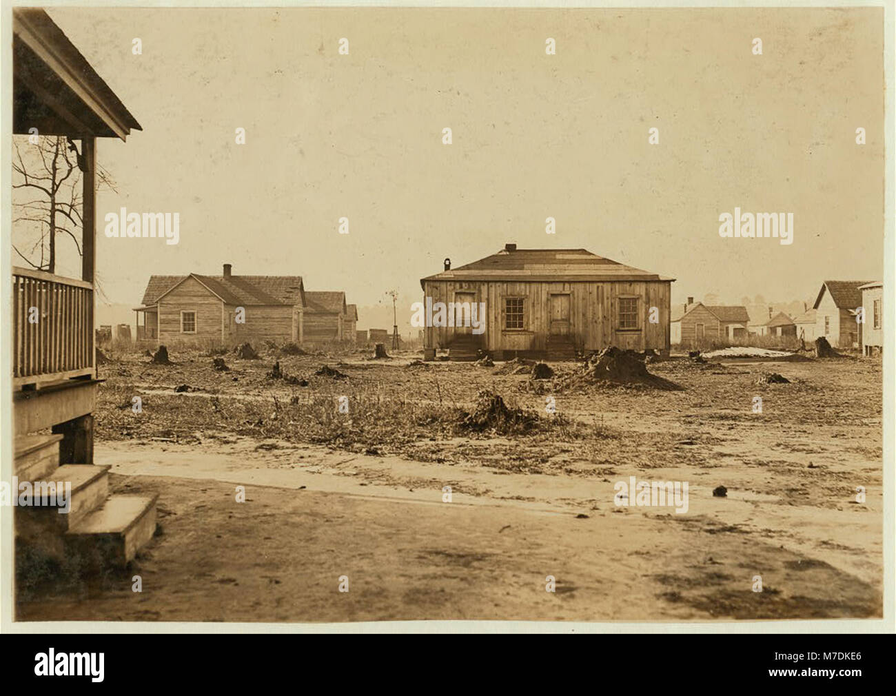 Photograph of Mill School House in Dillon, South Carolina, surrounded ...