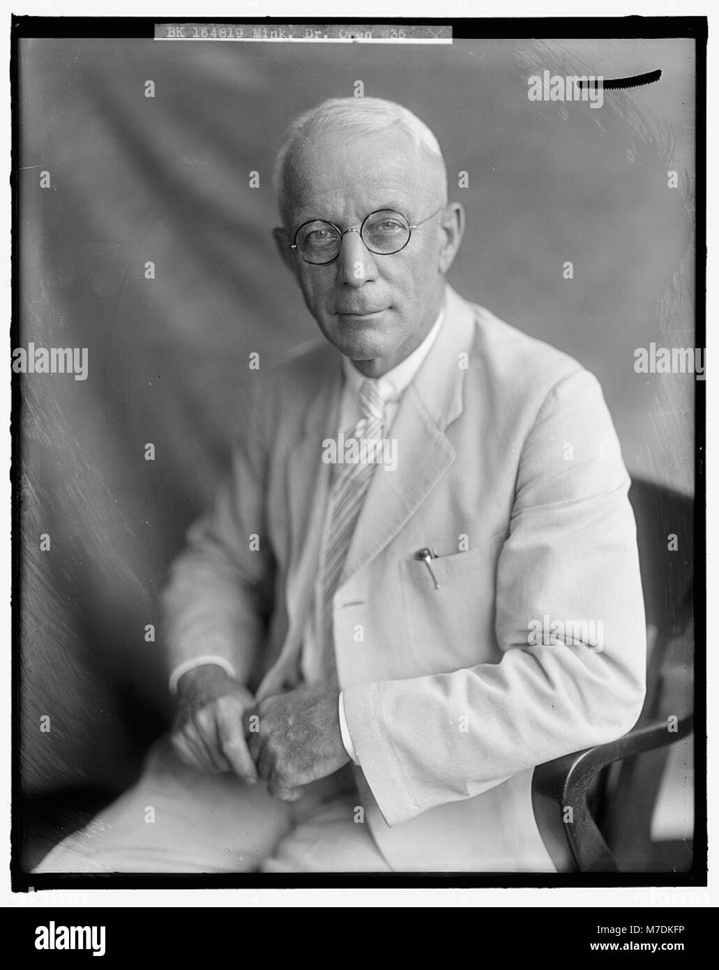 Dr. Owen Mink, depicted in this image, was a notable figure whose ...