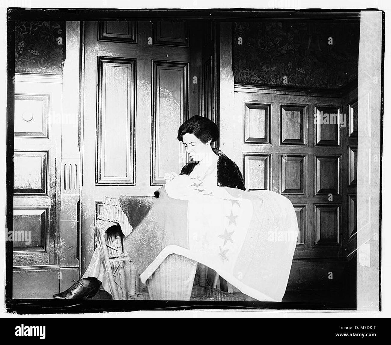 A portrait of Alice Paul, a prominent suffragist and women's rights ...