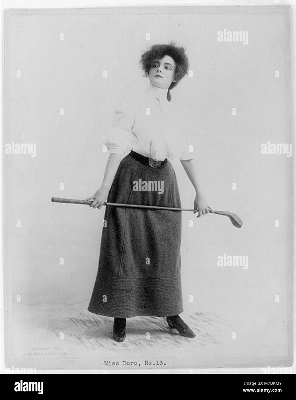 A photograph of Miss Doro, likely a portrait or figure from a ...