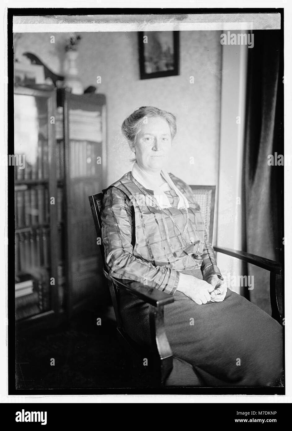 Miss Emma Jacobs, captured in this historical portrait, was a notable ...