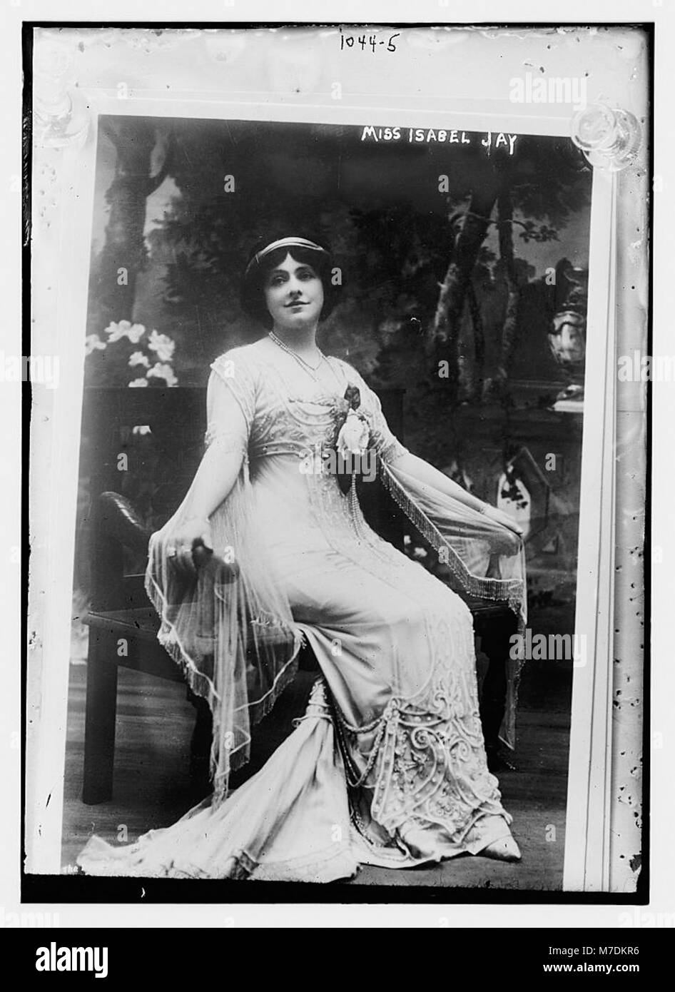 Miss Isabel Jay, an American actress, is depicted seated in this ...