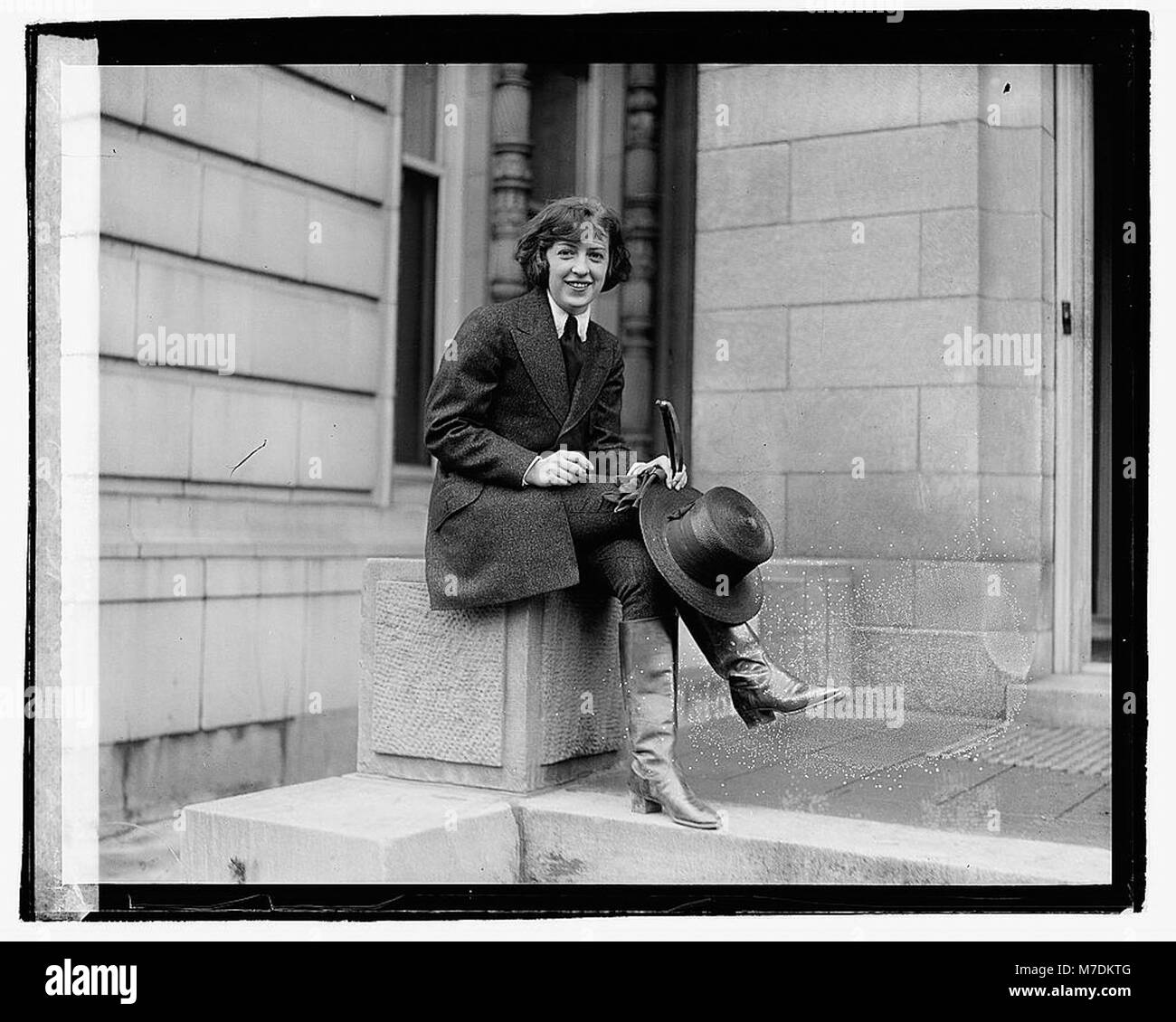 This portrait features Miss Katherine Sutherland, capturing her ...