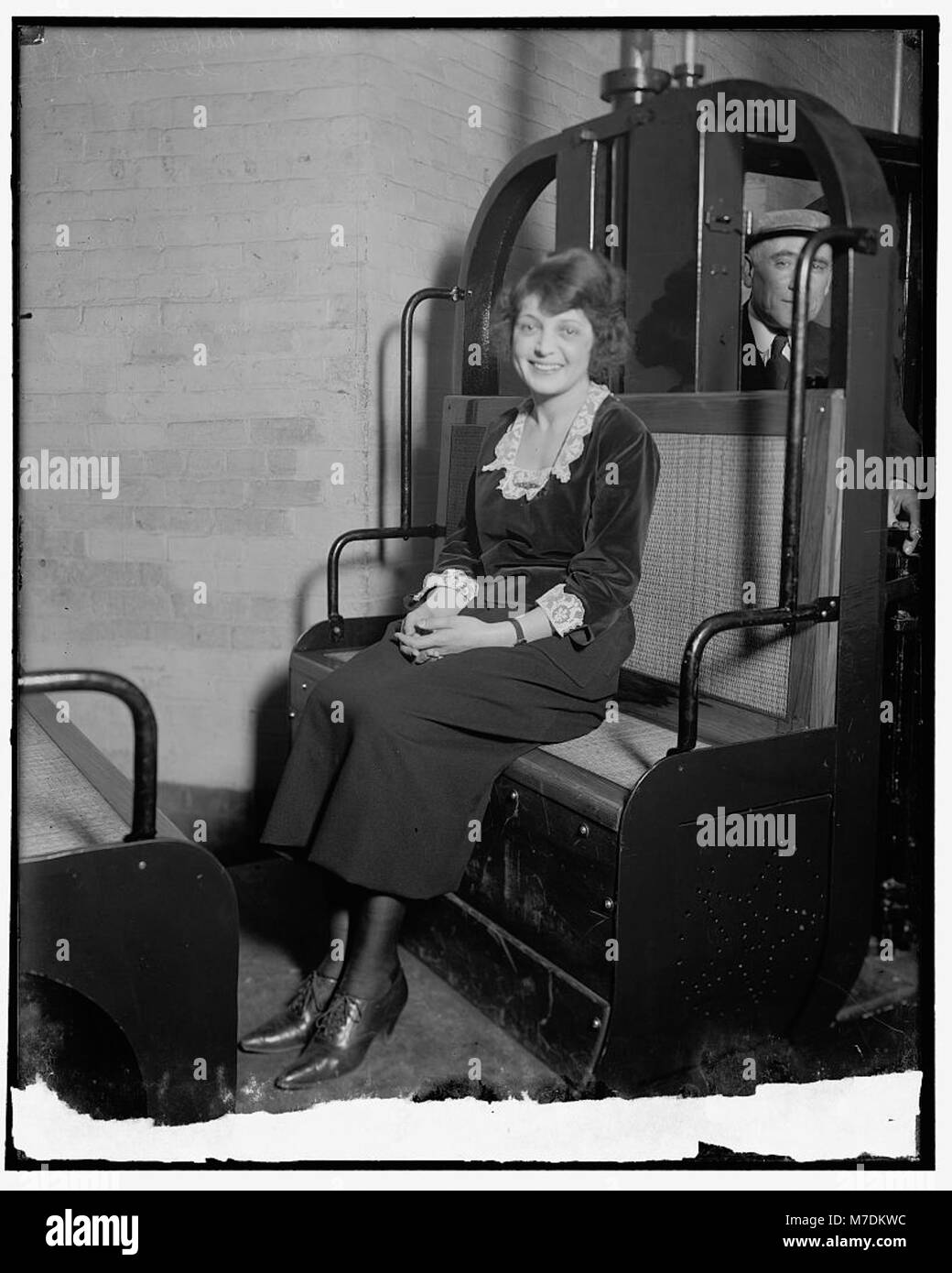 Miss Mable Talbot, Sen. Norris' sec. (seated on the U.S. Capitol ...