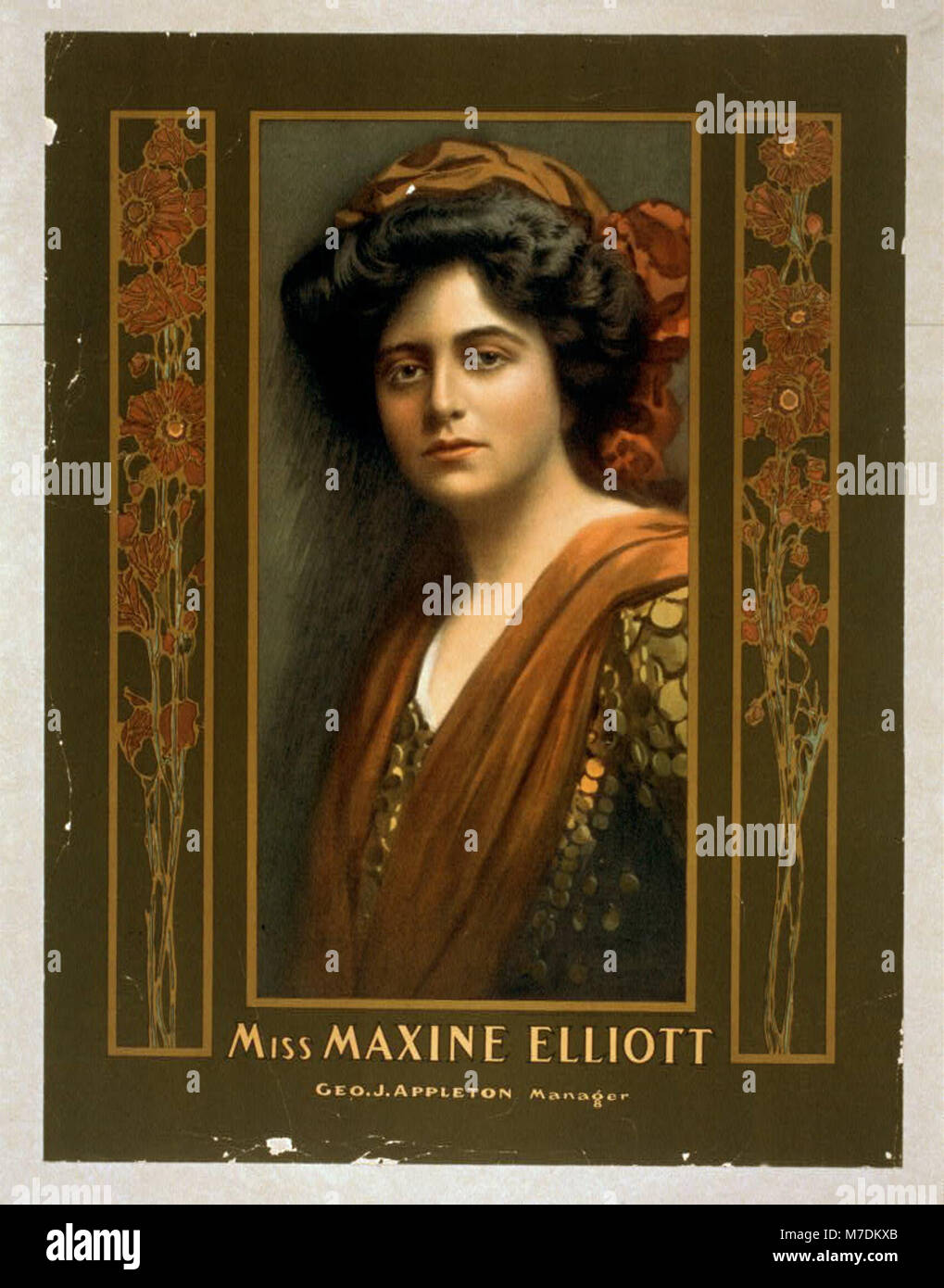 This image is of Miss Maxine Elliott, a renowned American actress known ...