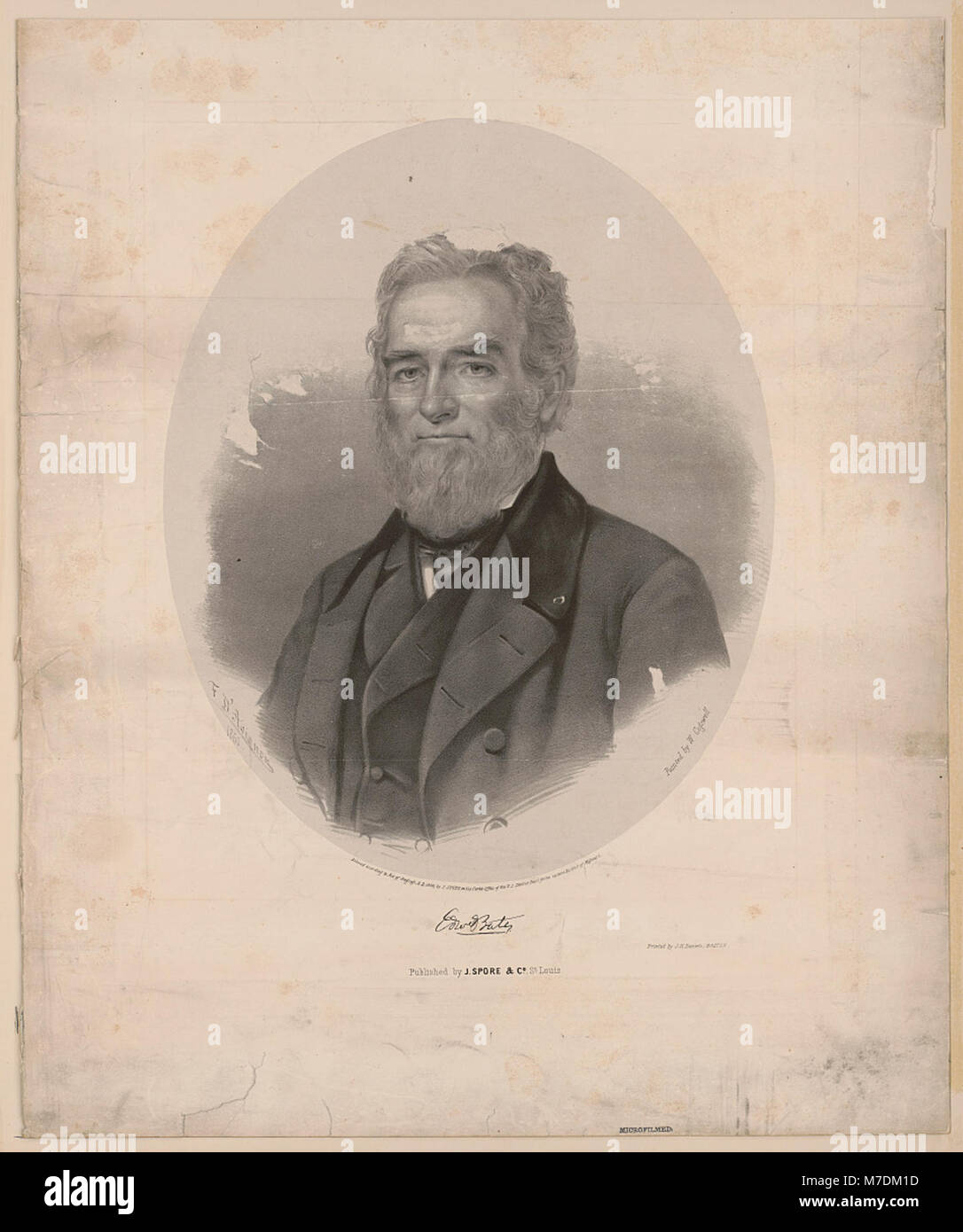 Edward Bates was an important American lawyer, politician, and member ...