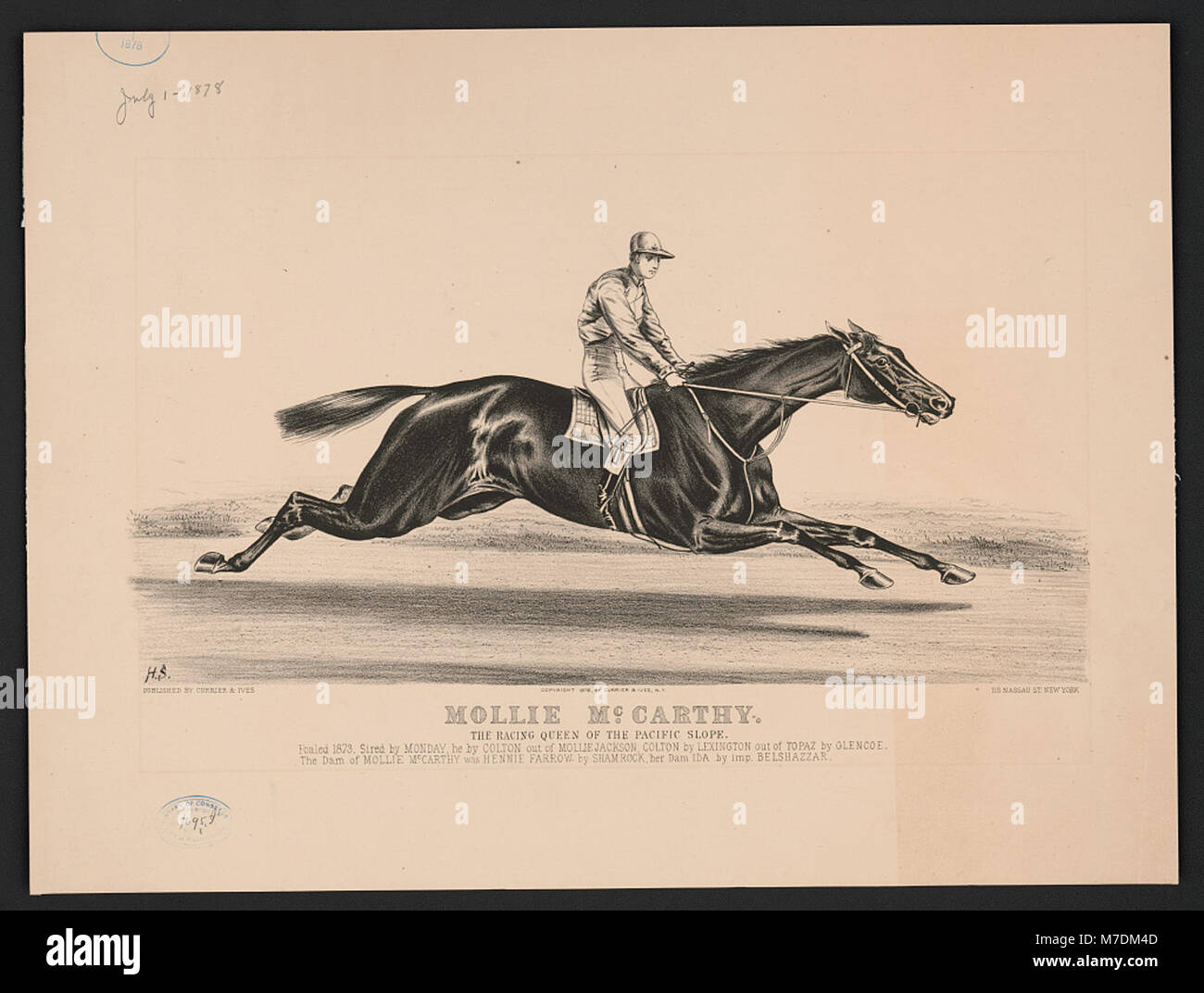 A portrait of Mollie McCarthy, known as the racing queen of the Pacific ...