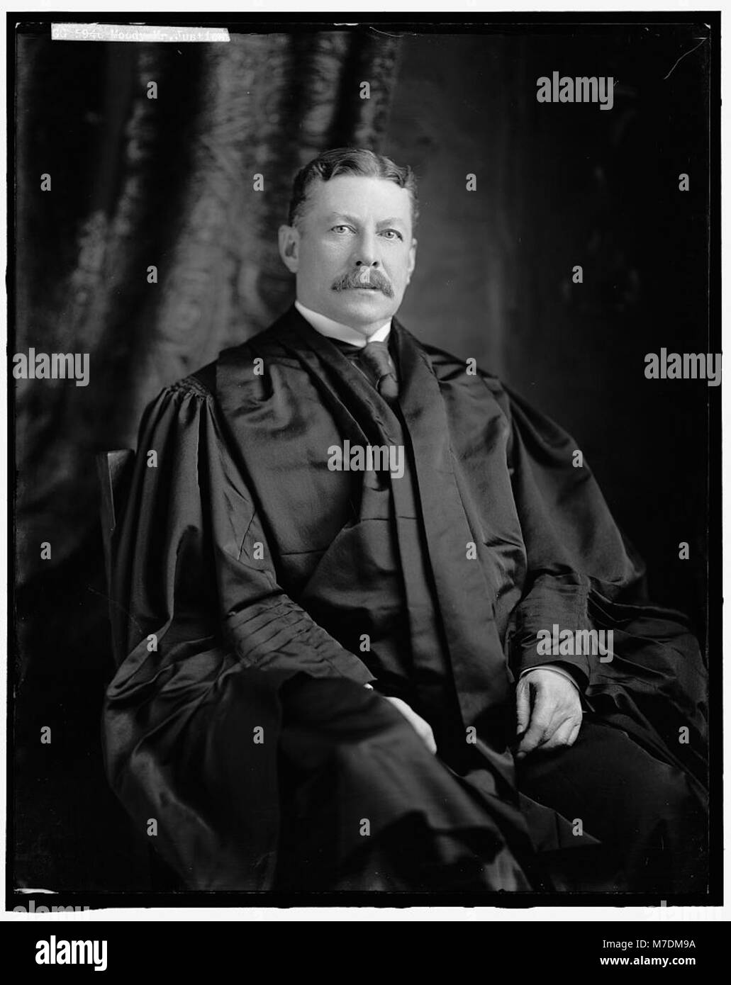 A formal portrait of Justice Moody, a prominent legal figure ...