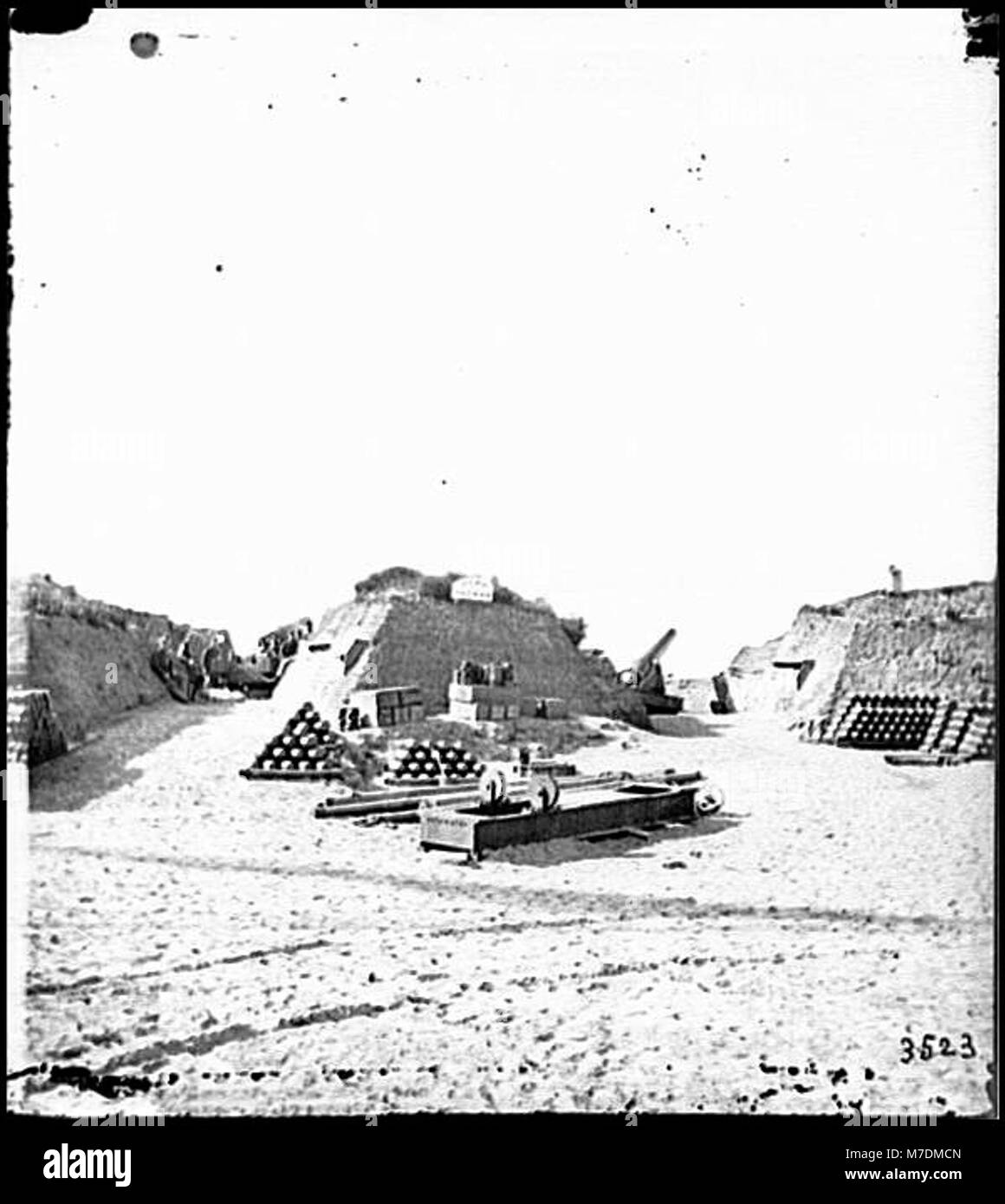 This image shows an interior view of Fort Putnam located on Morris ...