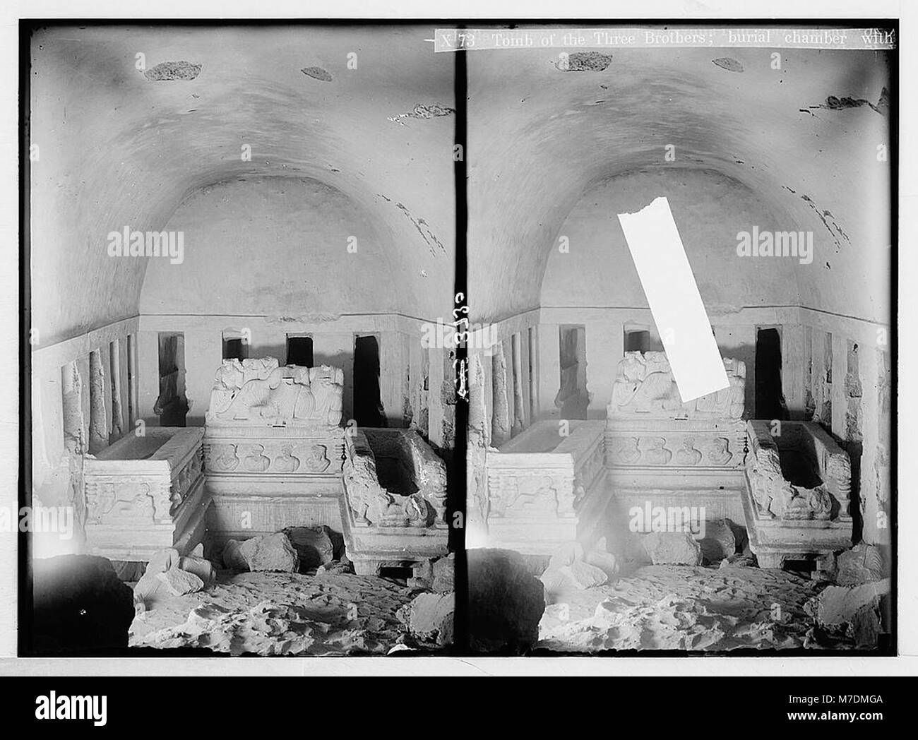 The Tomb of the Three Brothers in Palmyra, Syria, features a right-hand ...