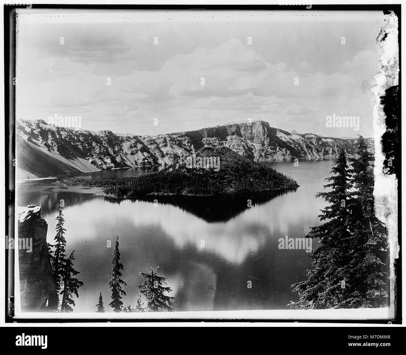 Mountains and Crater Lake, Or. LOC hec.14565 Stock Photo - Alamy