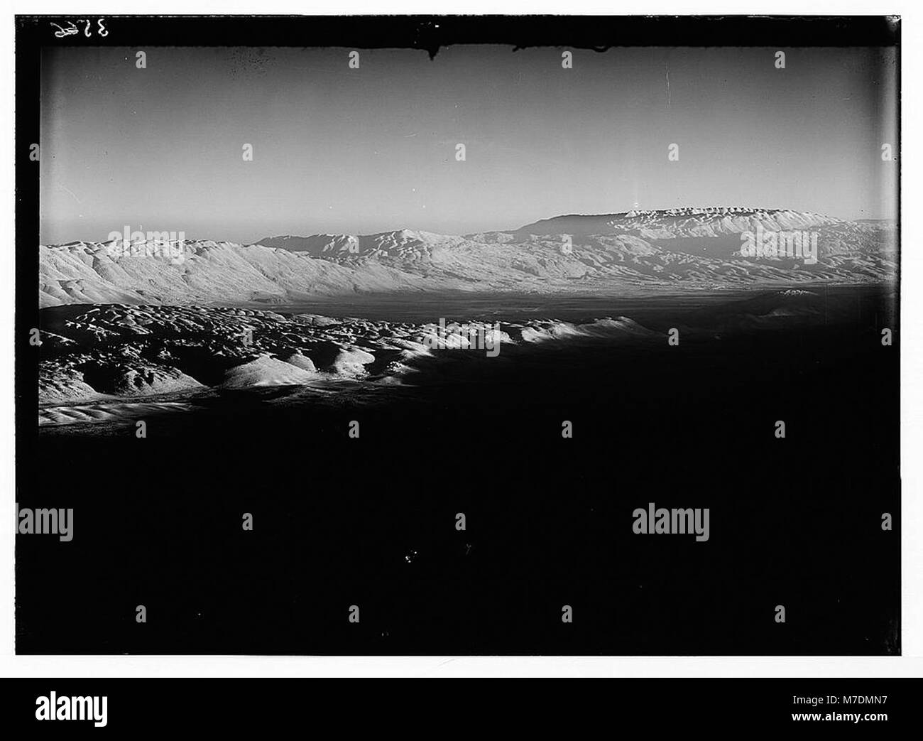 This image captures Mount Hermon and its surrounding area, with a view ...