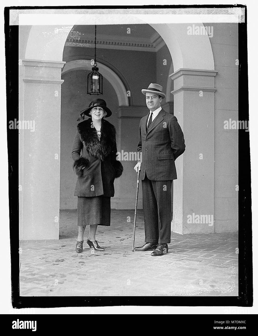 A historical photograph of Mr. and Mrs. Warren Delano Robbins ...