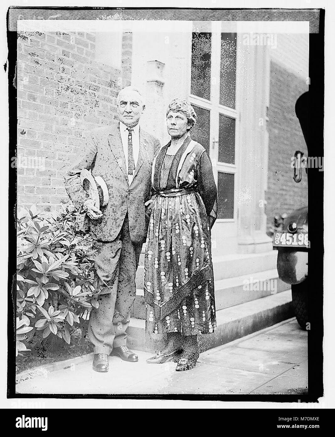 A photograph of Mr. and Mrs. Warren G. Harding, capturing the 29th ...