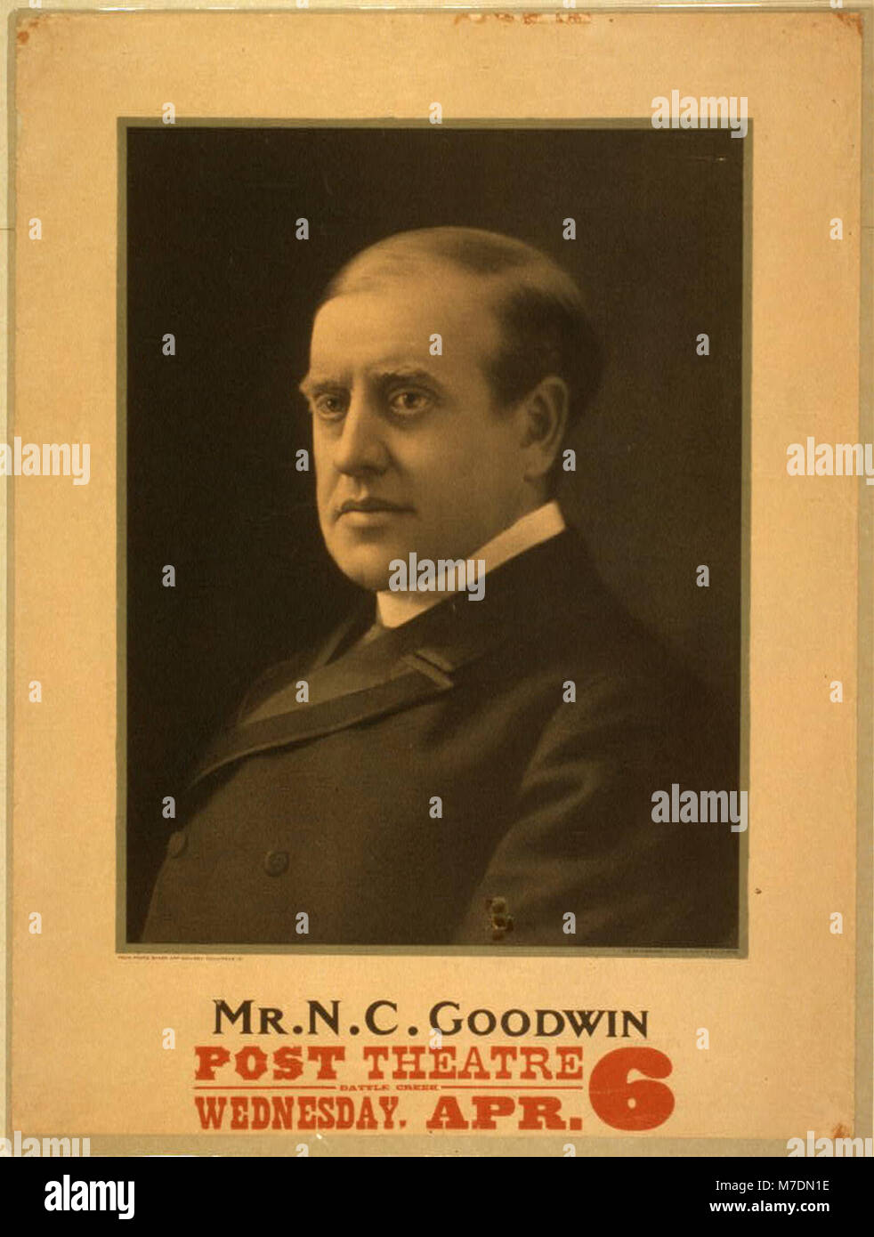 A historical record featuring Mr. N.C. Goodwin, focusing on his ...