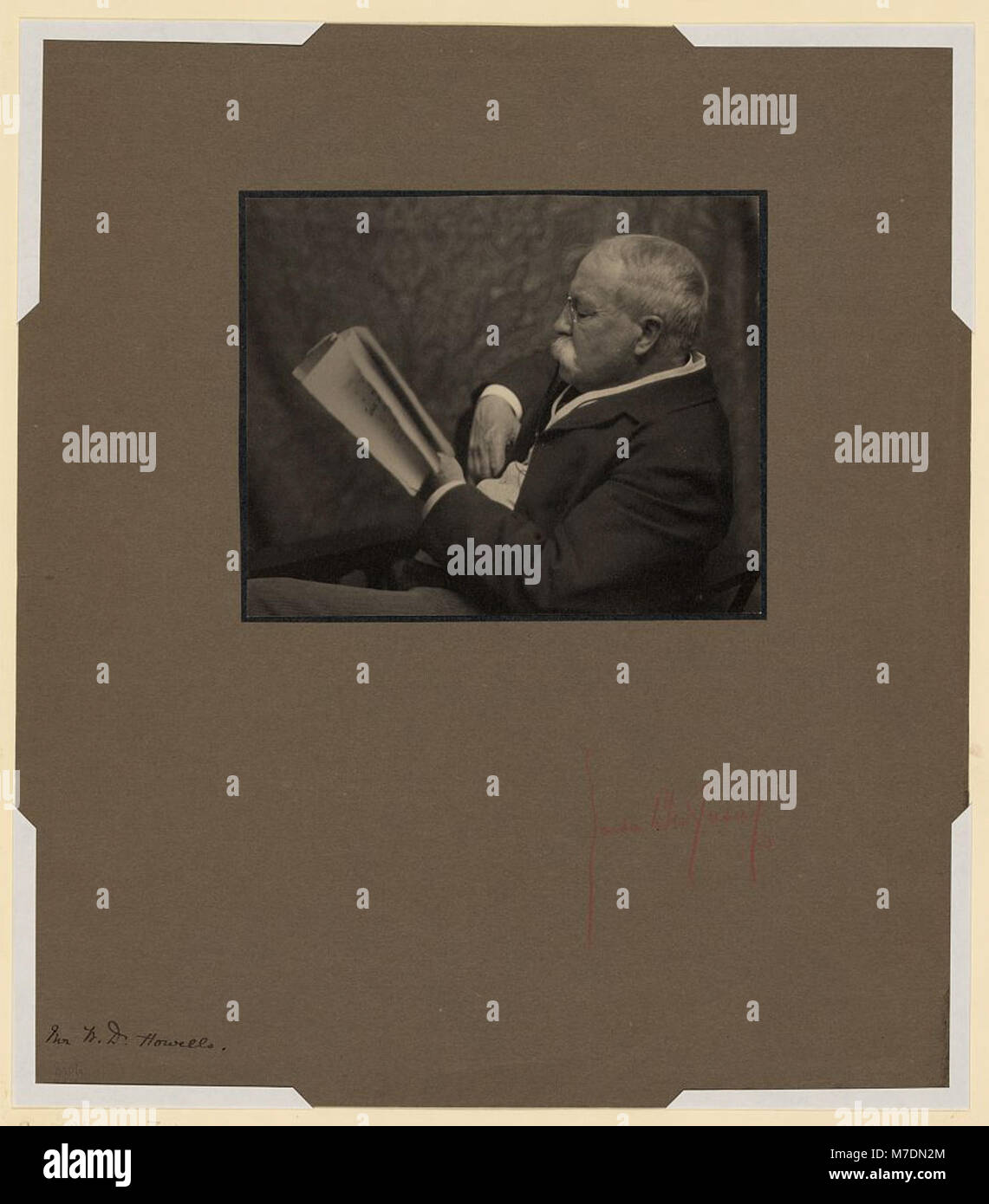 A portrait of Mr. W.D. Howells and Zaida Ben Yusuf, captured under the ...