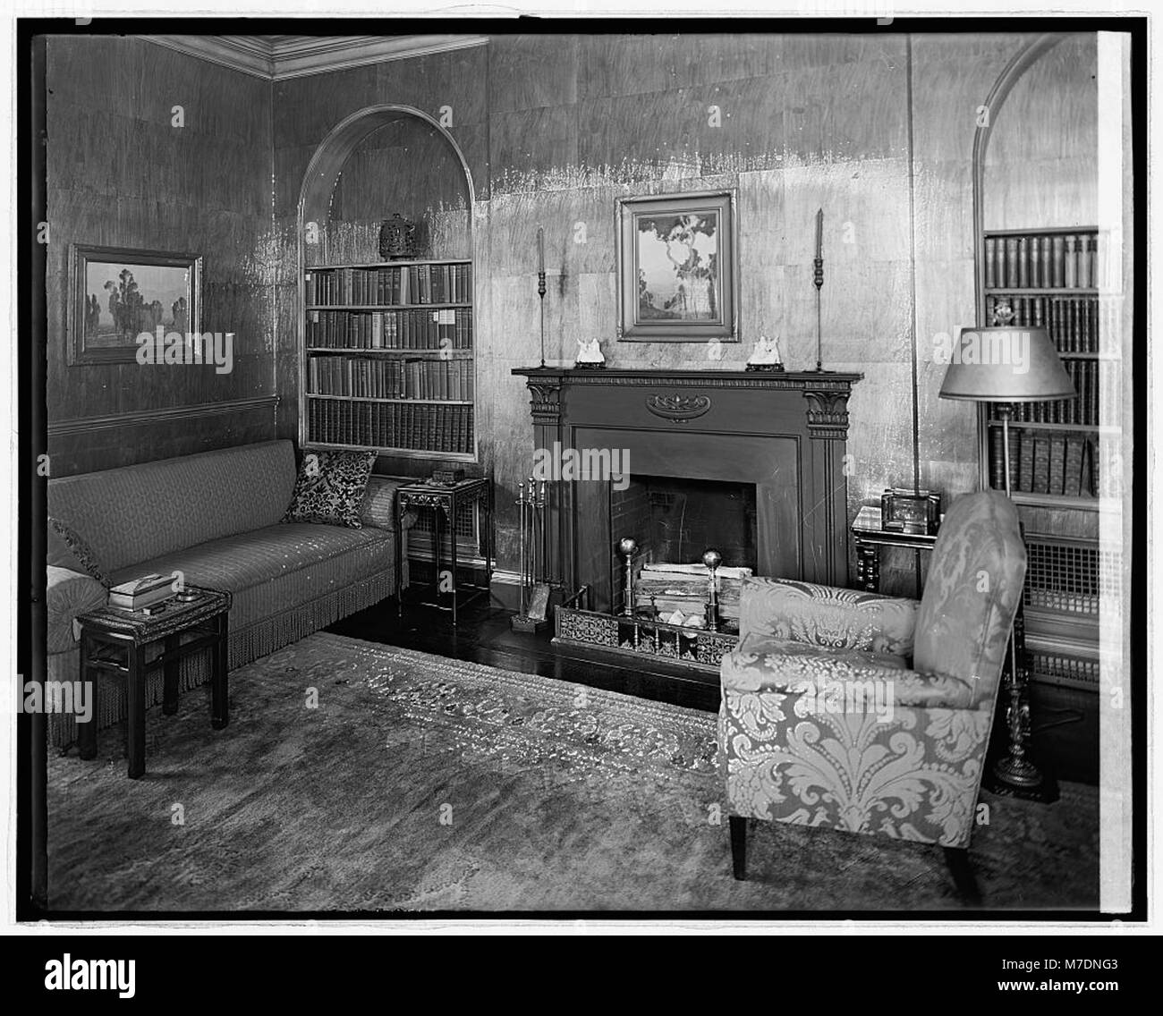 A formal portrait of Mrs. Hendricks at the Burling House, reflecting ...