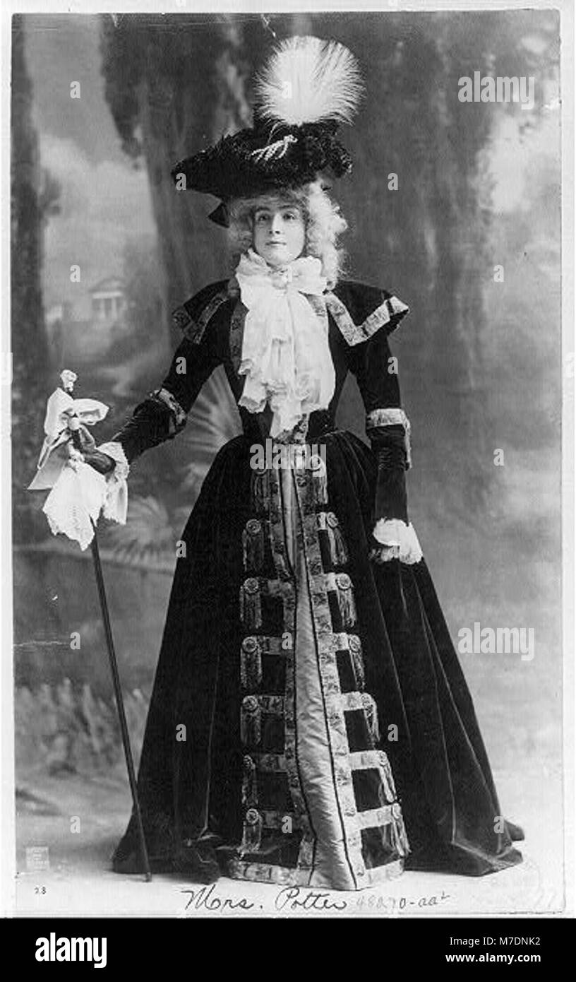 This image is a portrait of Mrs. James Brown Potter, an American opera ...