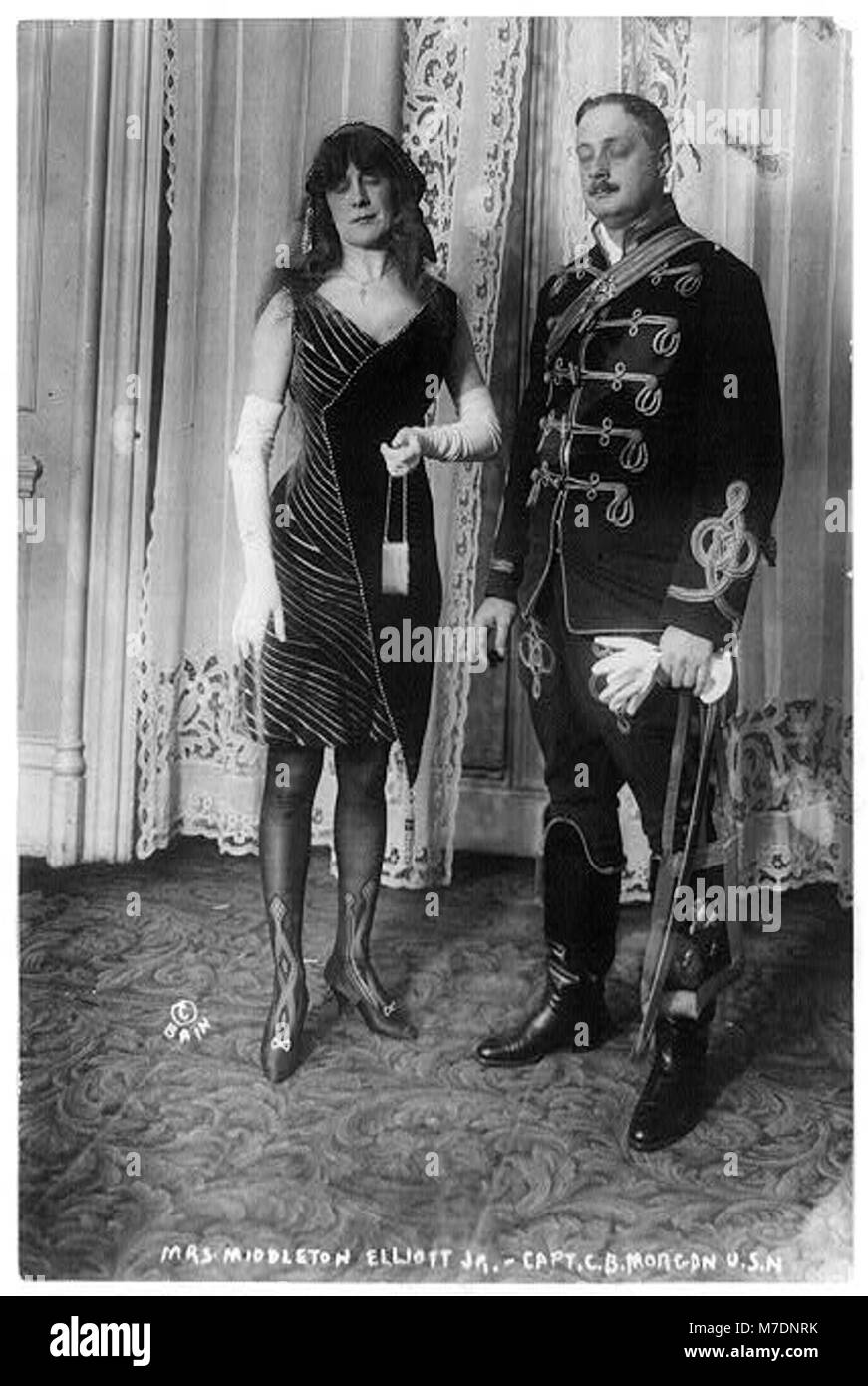 Photograph of Mrs. Middleton Elliot, Jr. and Captain C.B. Morgan of the ...