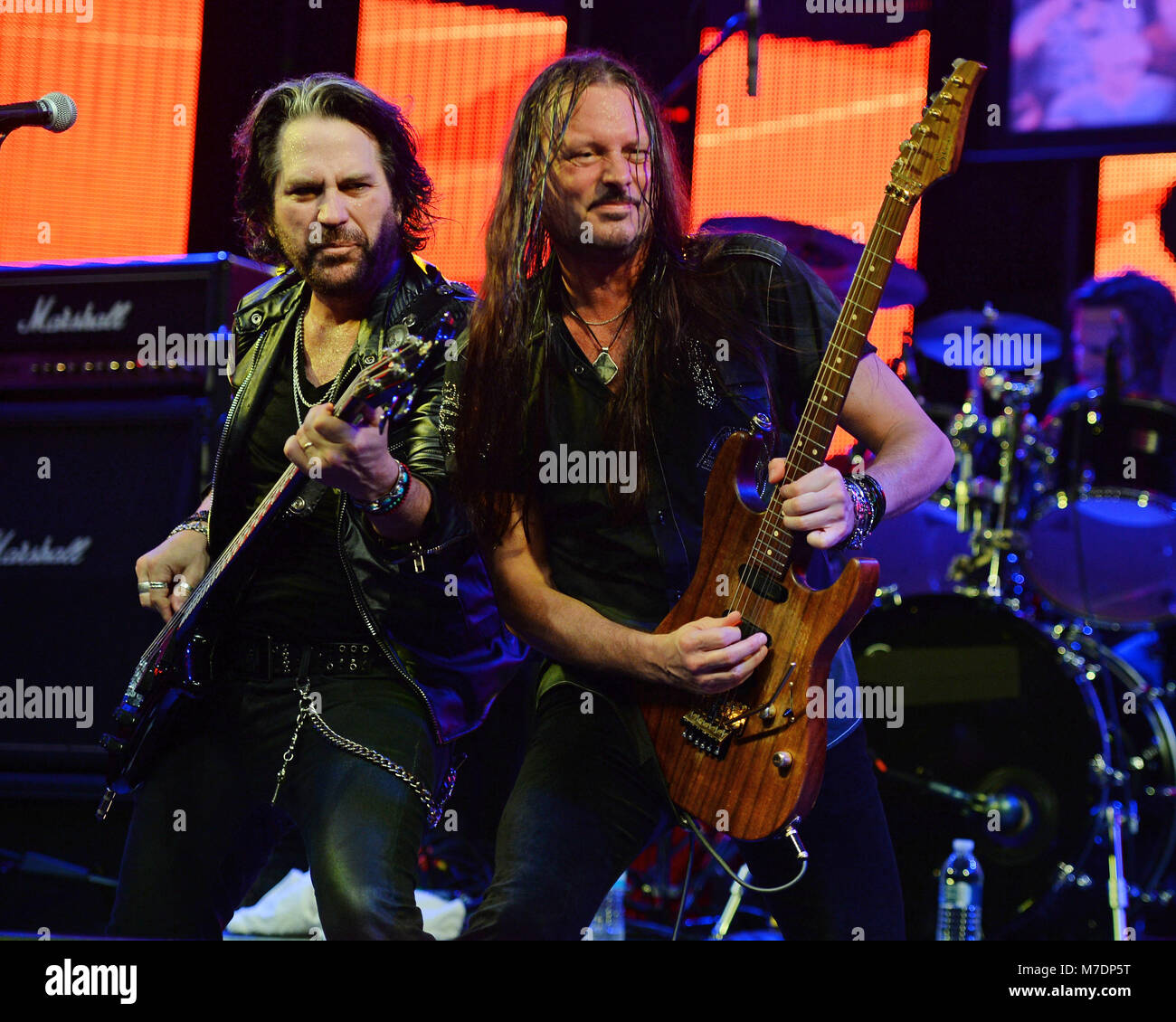 FORT LAUDERDALE FL - JULY 3: Kip Winger and Reb Beach of Winger perform ...