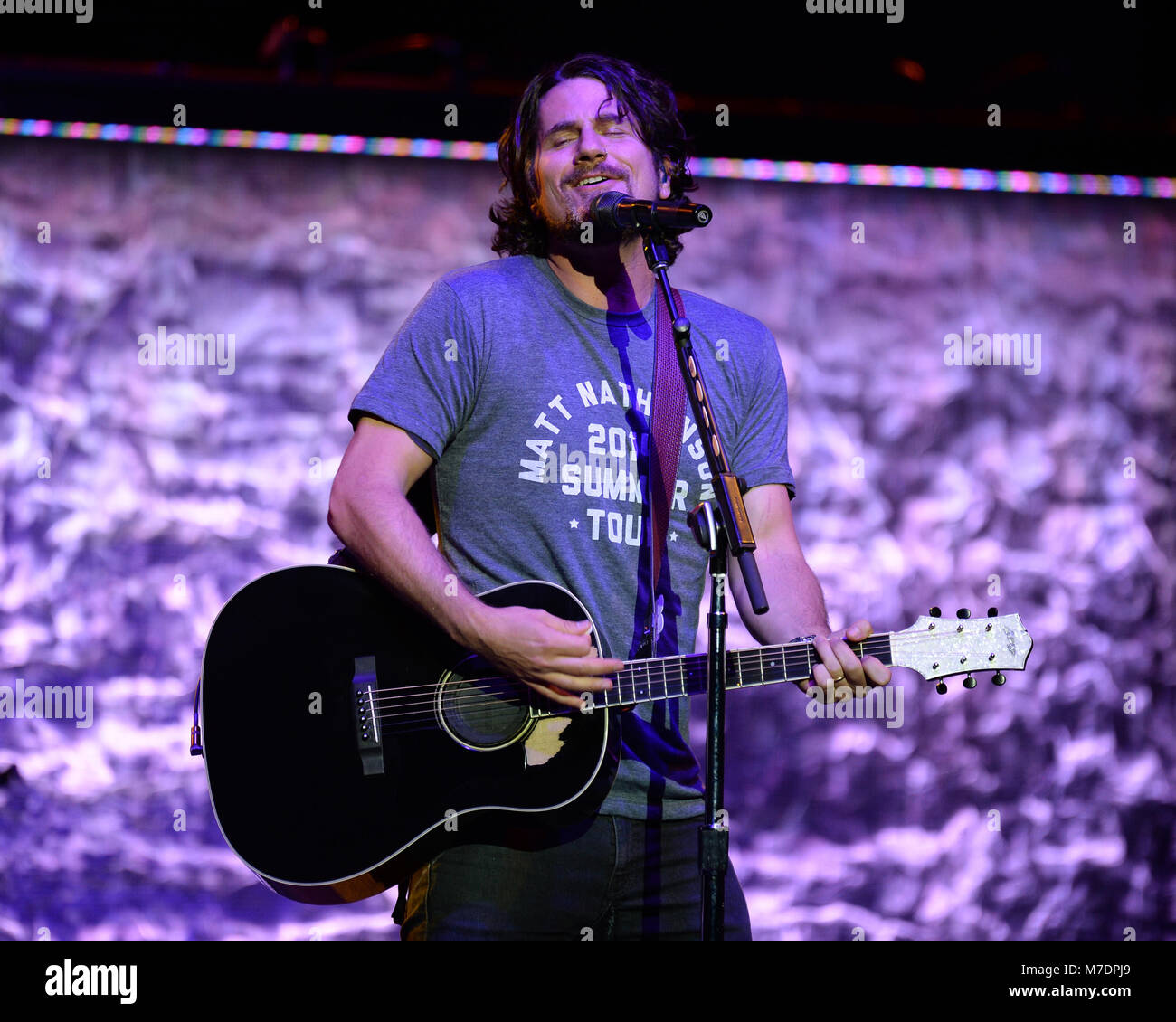 HOLLYWOOD FL - JULY 30: Matt Nathanson performs at Hard Rock Live held ...