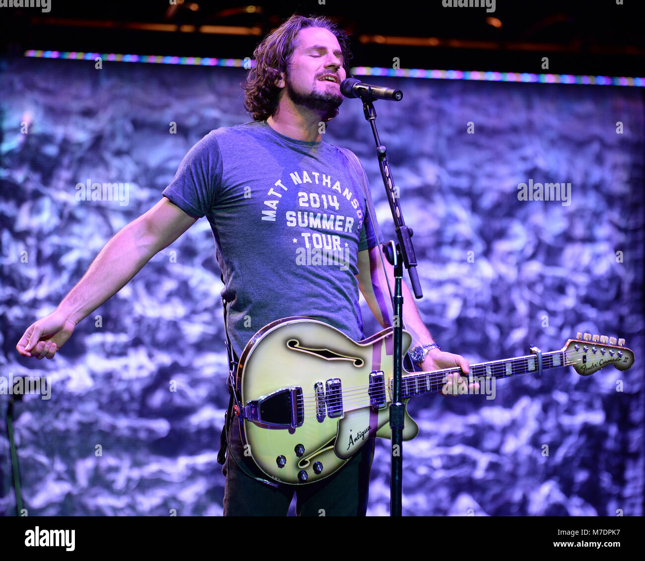 HOLLYWOOD FL - JULY 30: Matt Nathanson performs at Hard Rock Live held ...