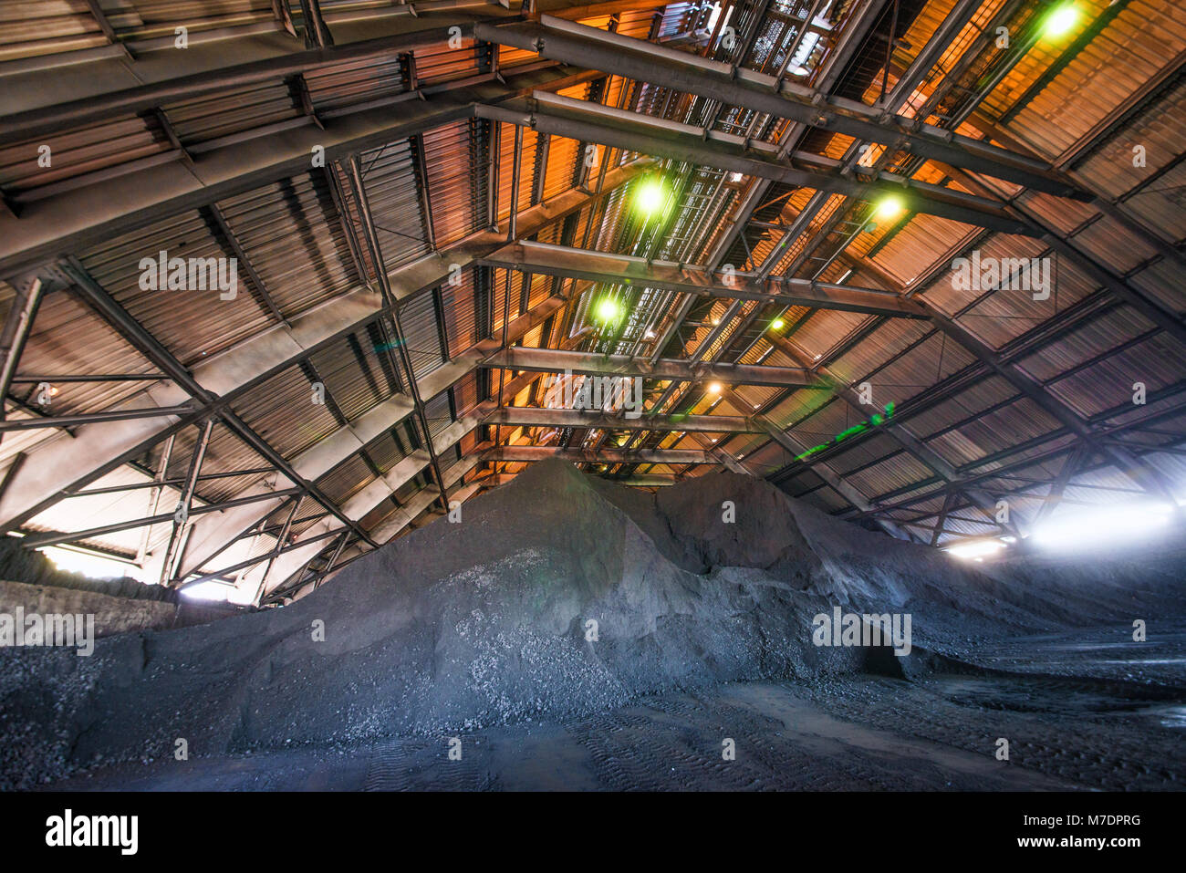inside view of industrial interior of old factory Stock Photo - Alamy