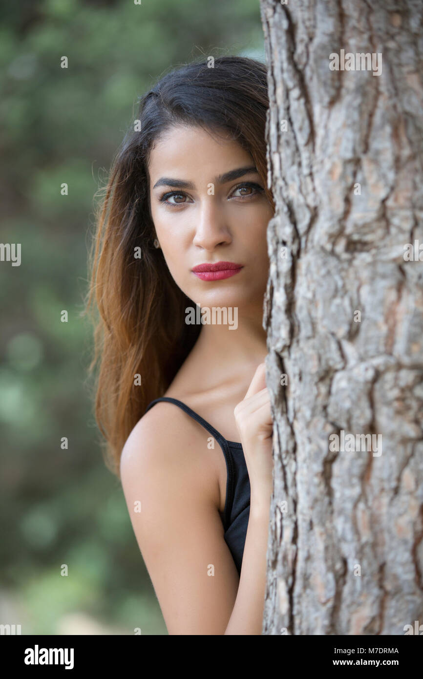 Woman hair beauty behind outdoor hi-res stock photography and images ...