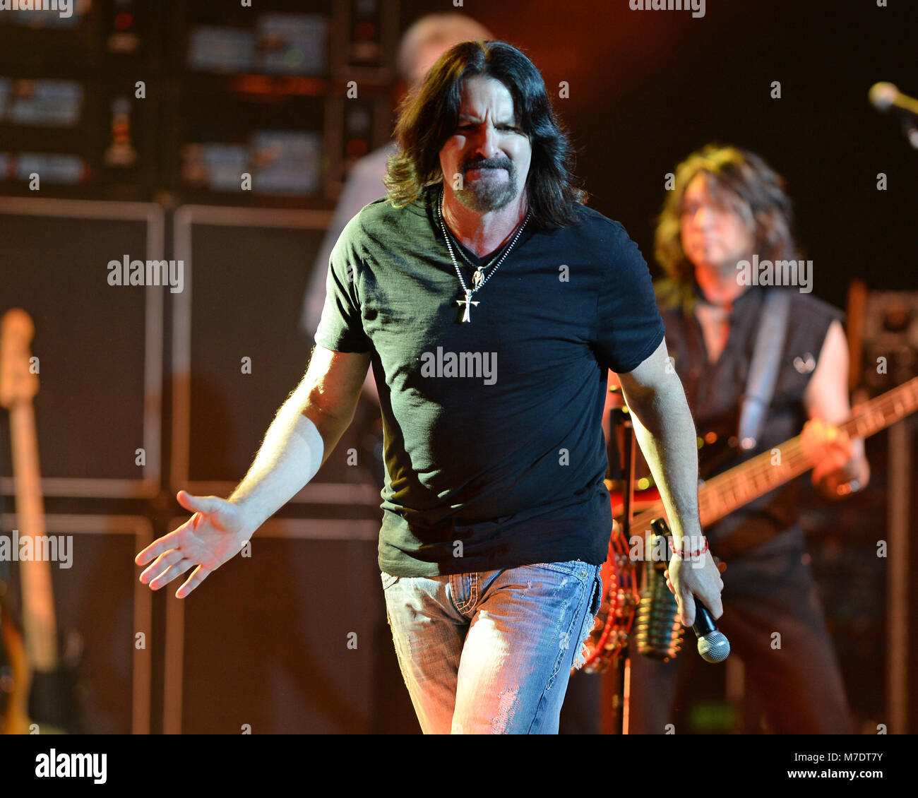 HOLLYWOOD FL - JUNE 5: Tommy DeCarlo of Boston performs at Hard Rock ...