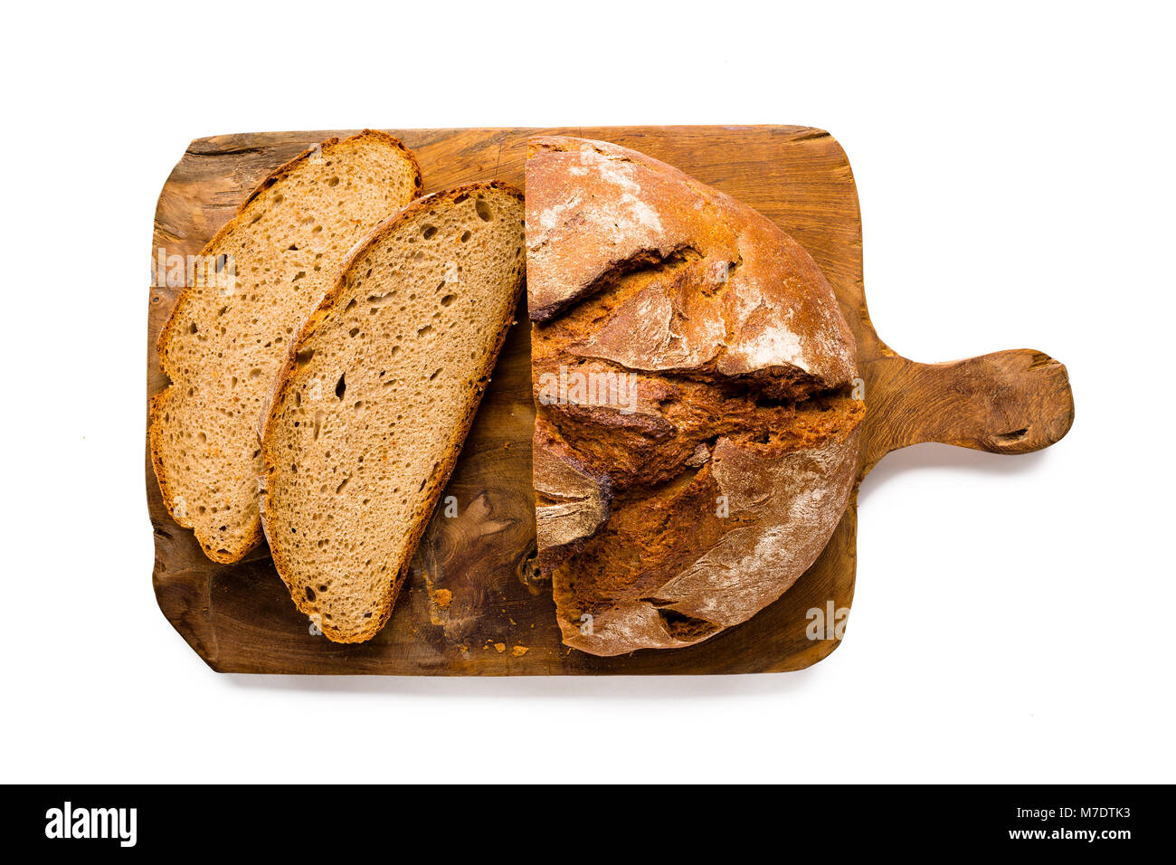 Loaf of bread isolated above hi-res stock photography and images - Alamy