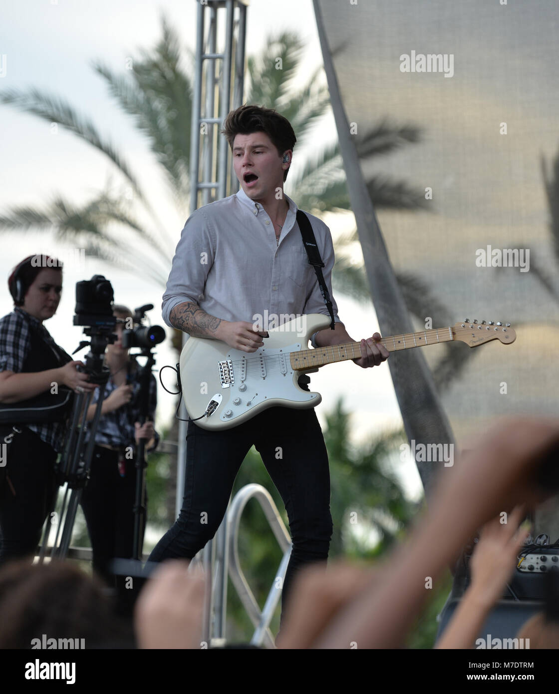 SUNRISE, FL - DECEMBER 21: Jake Roche and his bandmates Danny Wilkin ...