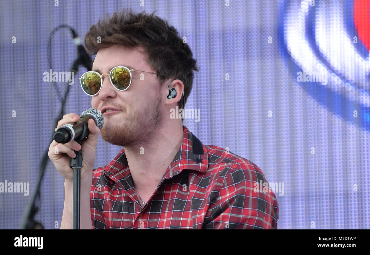SUNRISE, FL - DECEMBER 21: Jake Roche and his bandmates Danny Wilkin ...