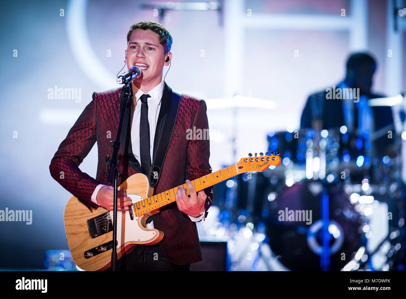 MONTE-CARLO, MONACO - MAY 27: Chris Cab performs during the ceremony of ...