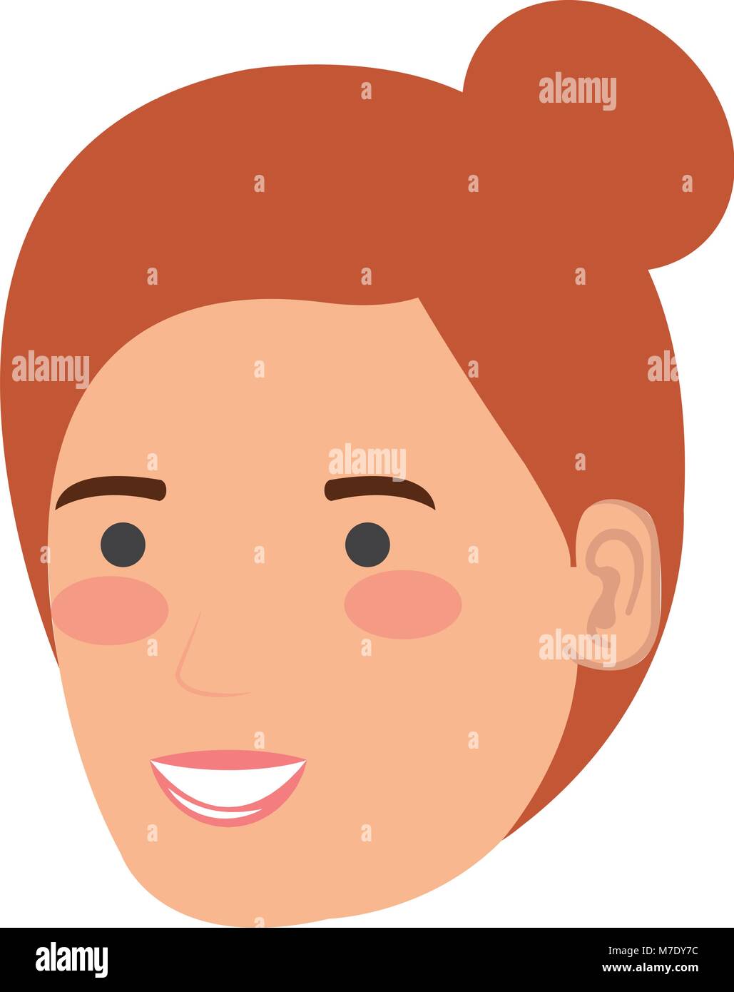 beautiful woman head avatar character Stock Vector Image & Art - Alamy