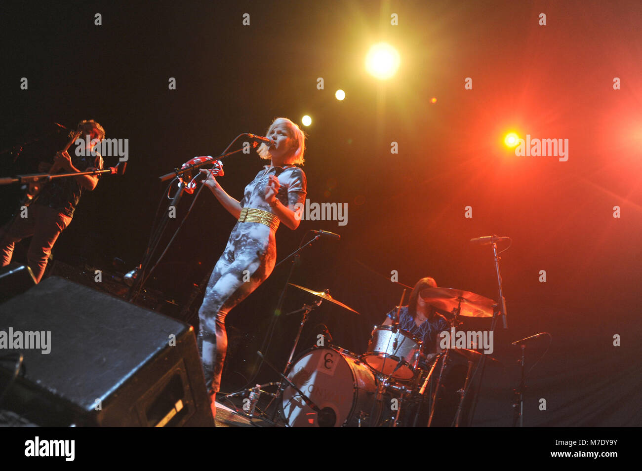 NEW YORK, NY - MARCH 12: Singer Kassia Conway of the band Conway ...